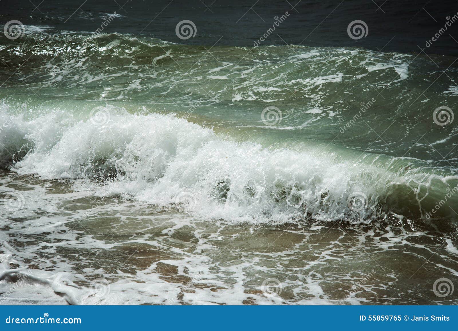 Splashing wave. stock image. Image of beach, water, spain - 55859765