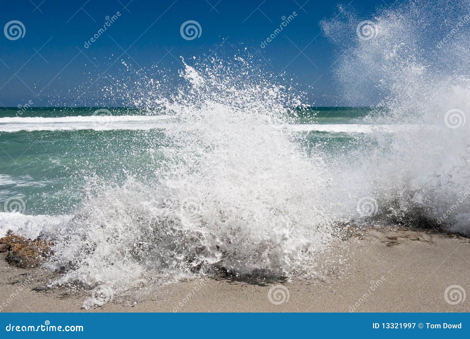 Splashing Waves stock image. Image of splashing, beach - 13321997