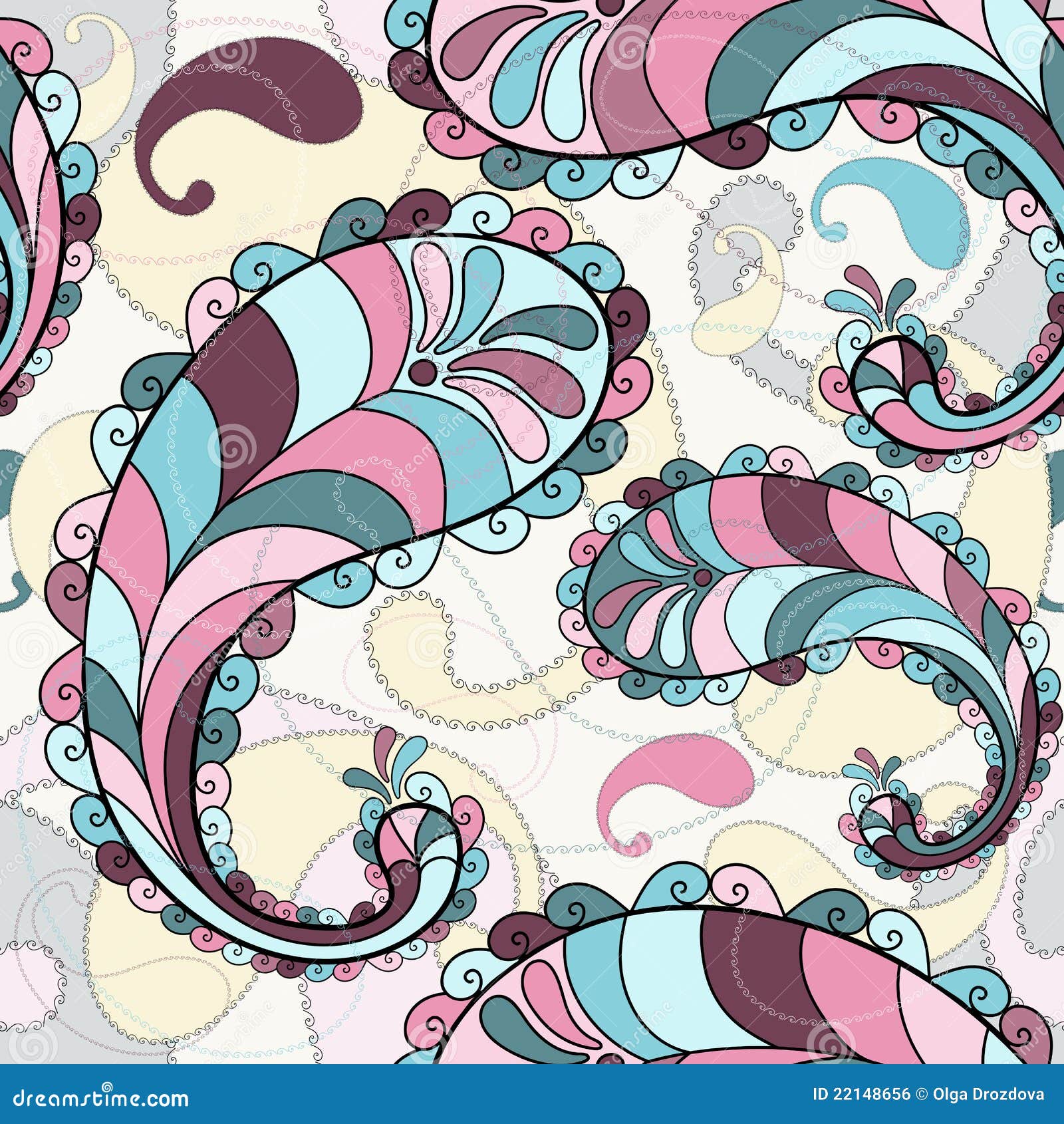 Splashy seamless pattern stock vector. Illustration of variegated ...