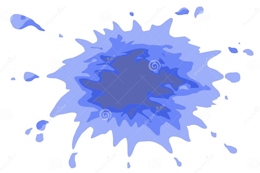 Splat stock illustration. Illustration of blot, water, spill - 510558