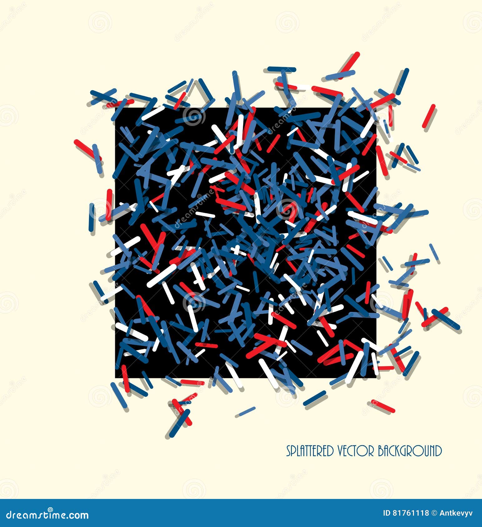 Splat Abstract Lines Background Stock Vector - Illustration of vector ...