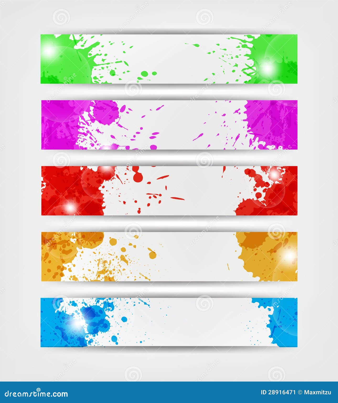 Splat Banners stock vector. Illustration of element, green - 28916471