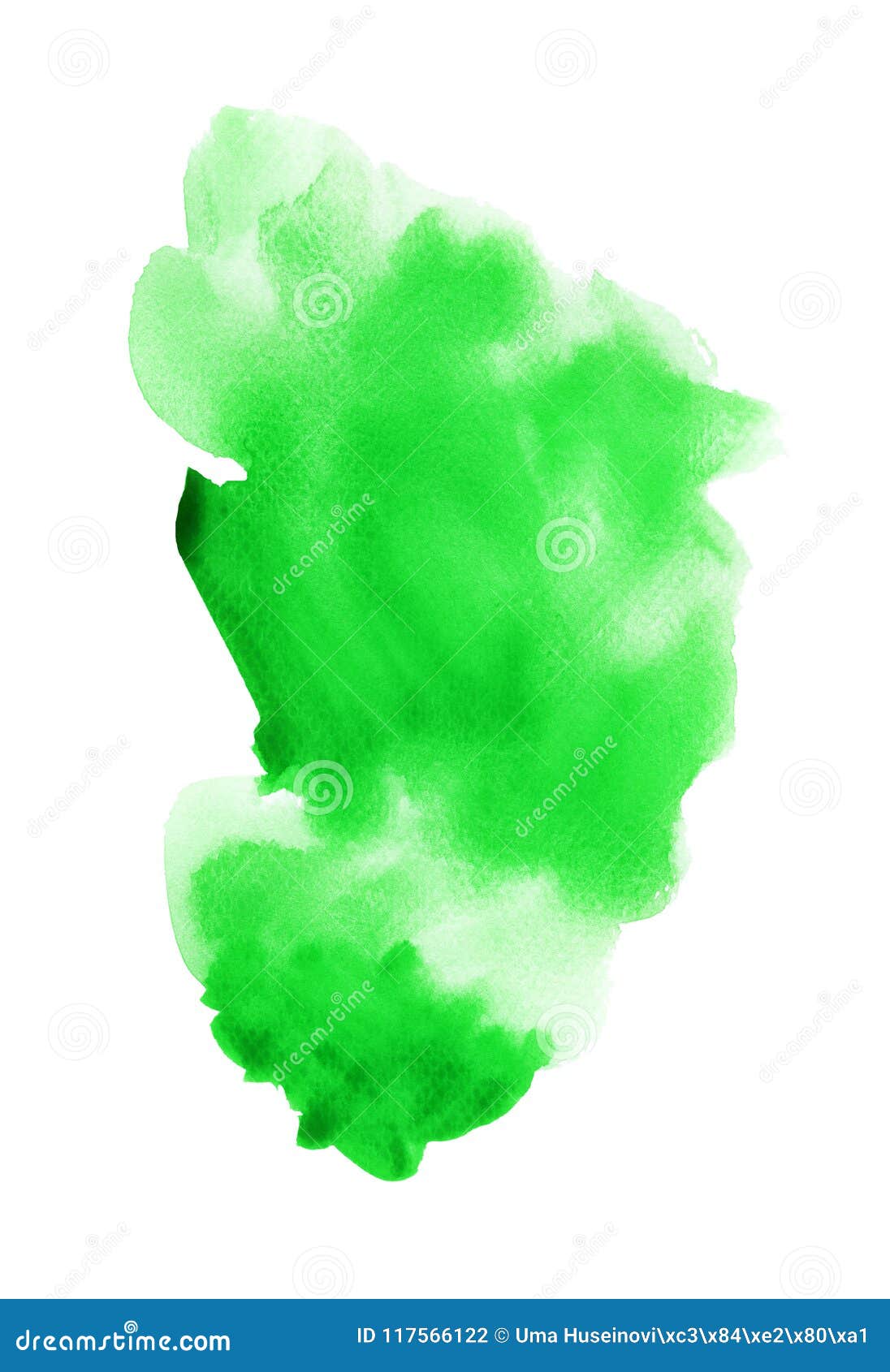 Splat da aquarela verde ilustração stock. Ilustração de projeto - 117566122