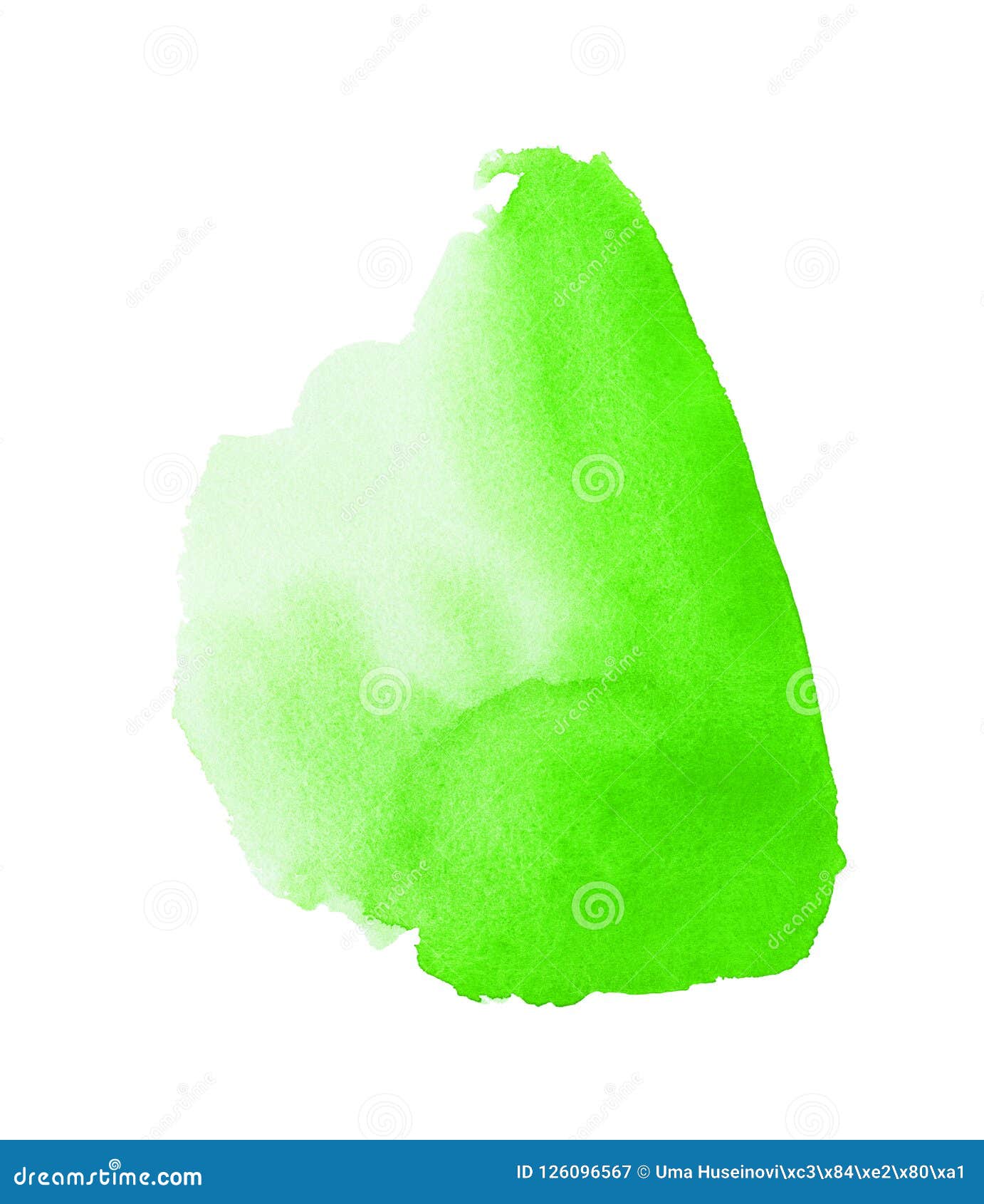 Splat Da Aquarela Verde Brilhante Ilustração Stock - Ilustração de ...