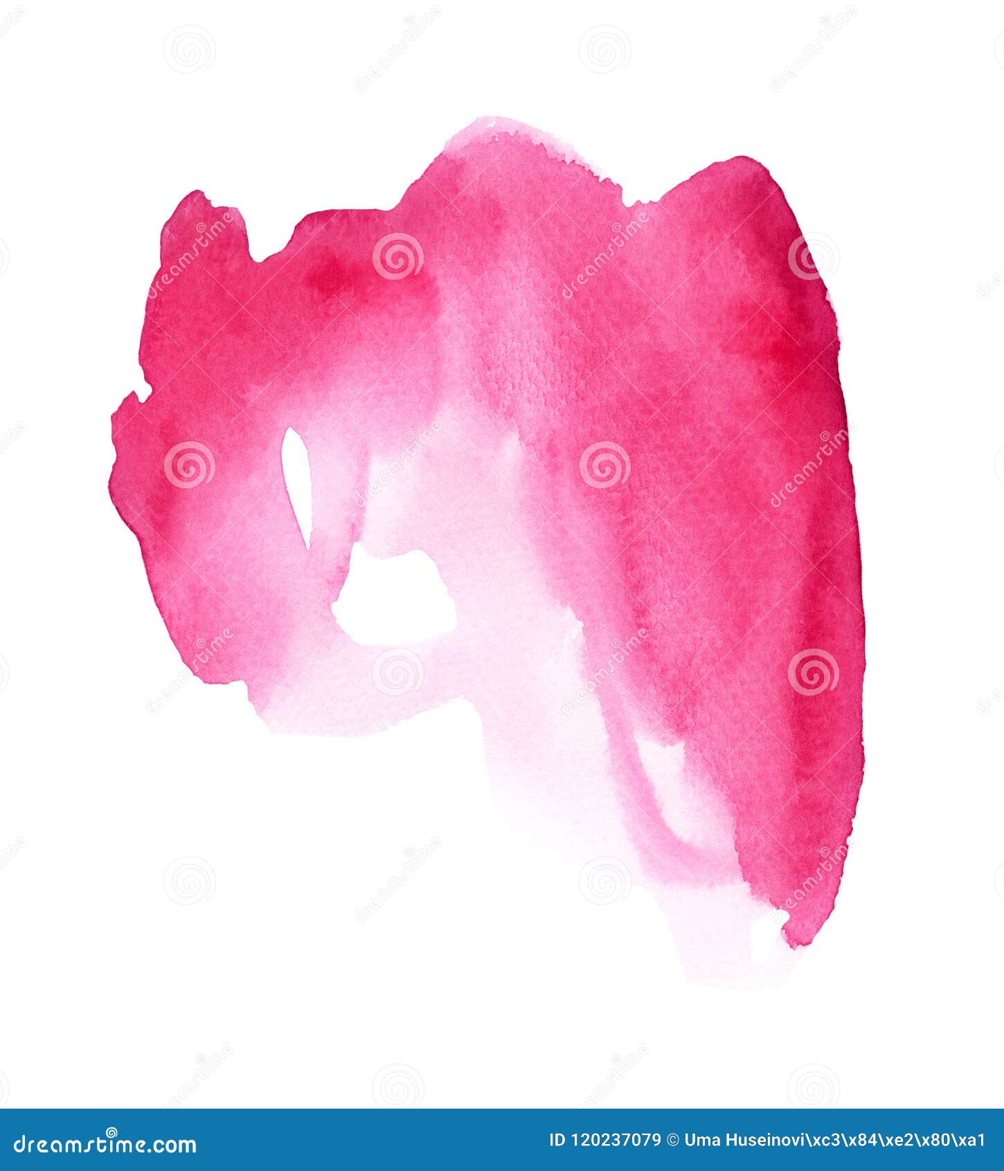 Splat of Pink Watercolor stock illustration. Illustration of liquid ...