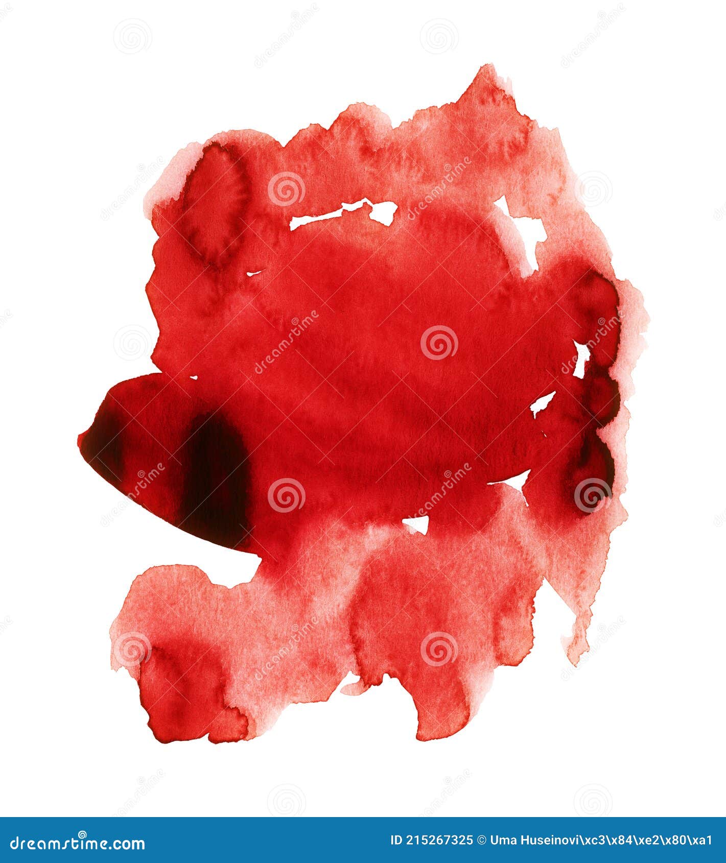 A Splat of Red Watercolor stock illustration. Illustration of messy ...
