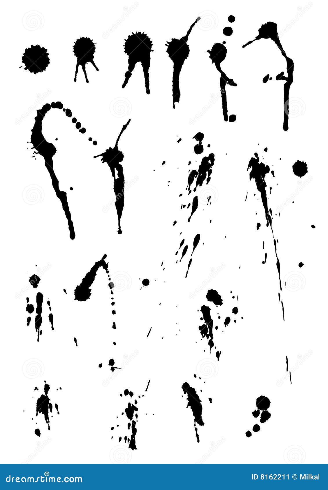 Splat shape stock vector. Illustration of collection, spray - 8162211