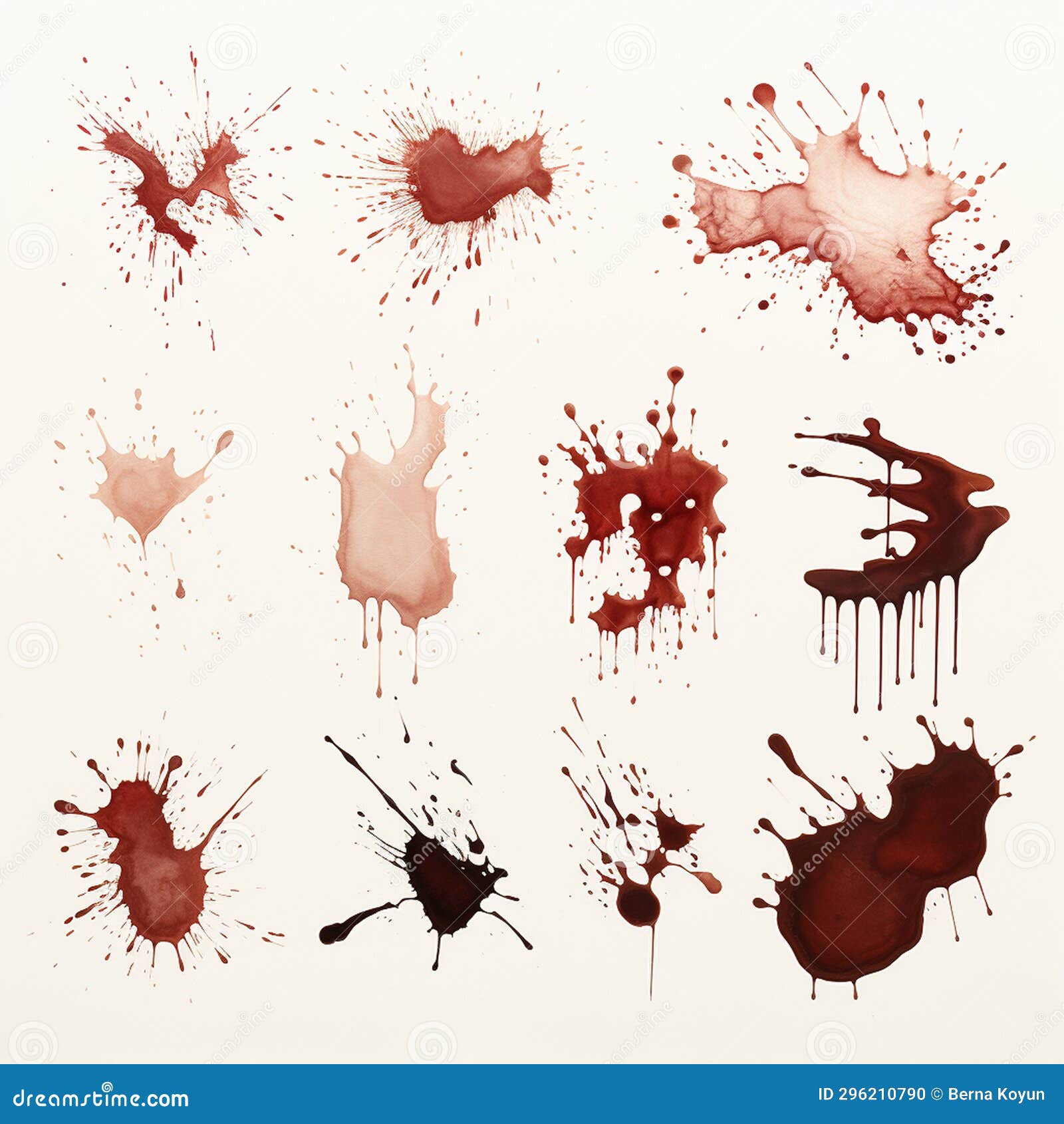 Splatted Paint with Abstract Drip and Grunge Elements Stock ...