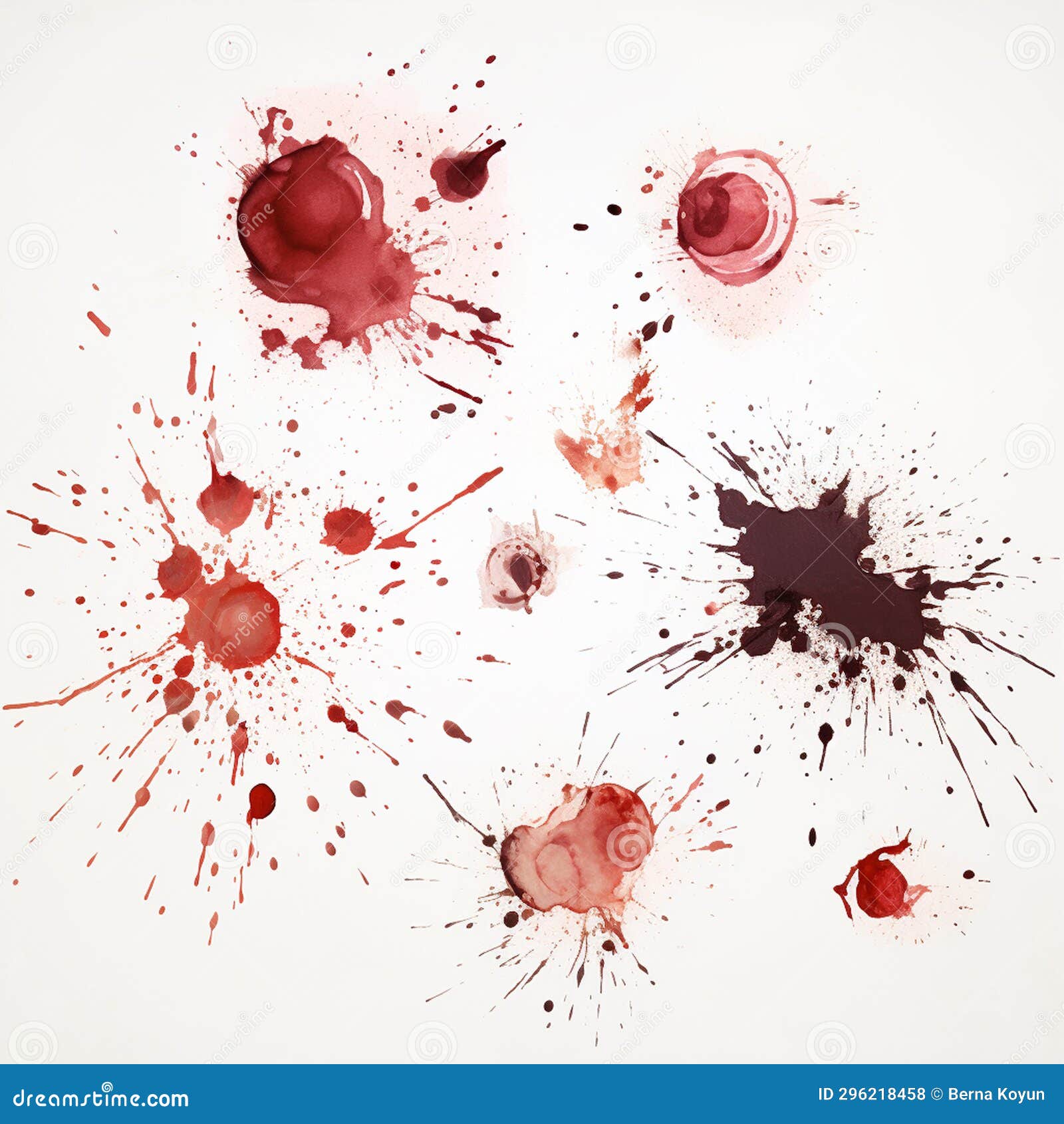 Splatted Paint with Grunge Textures Stock Illustration - Illustration ...