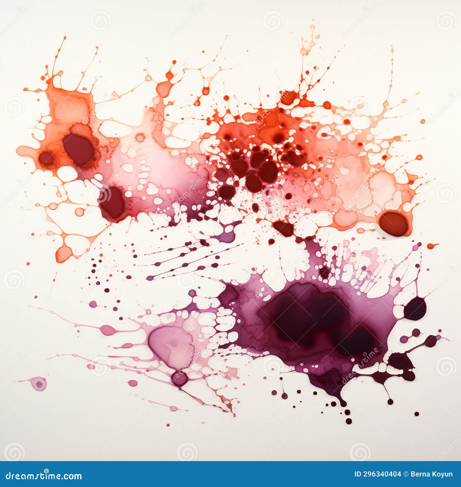 Splatted Paint with Splats of Grunge Drips Stock Illustration ...
