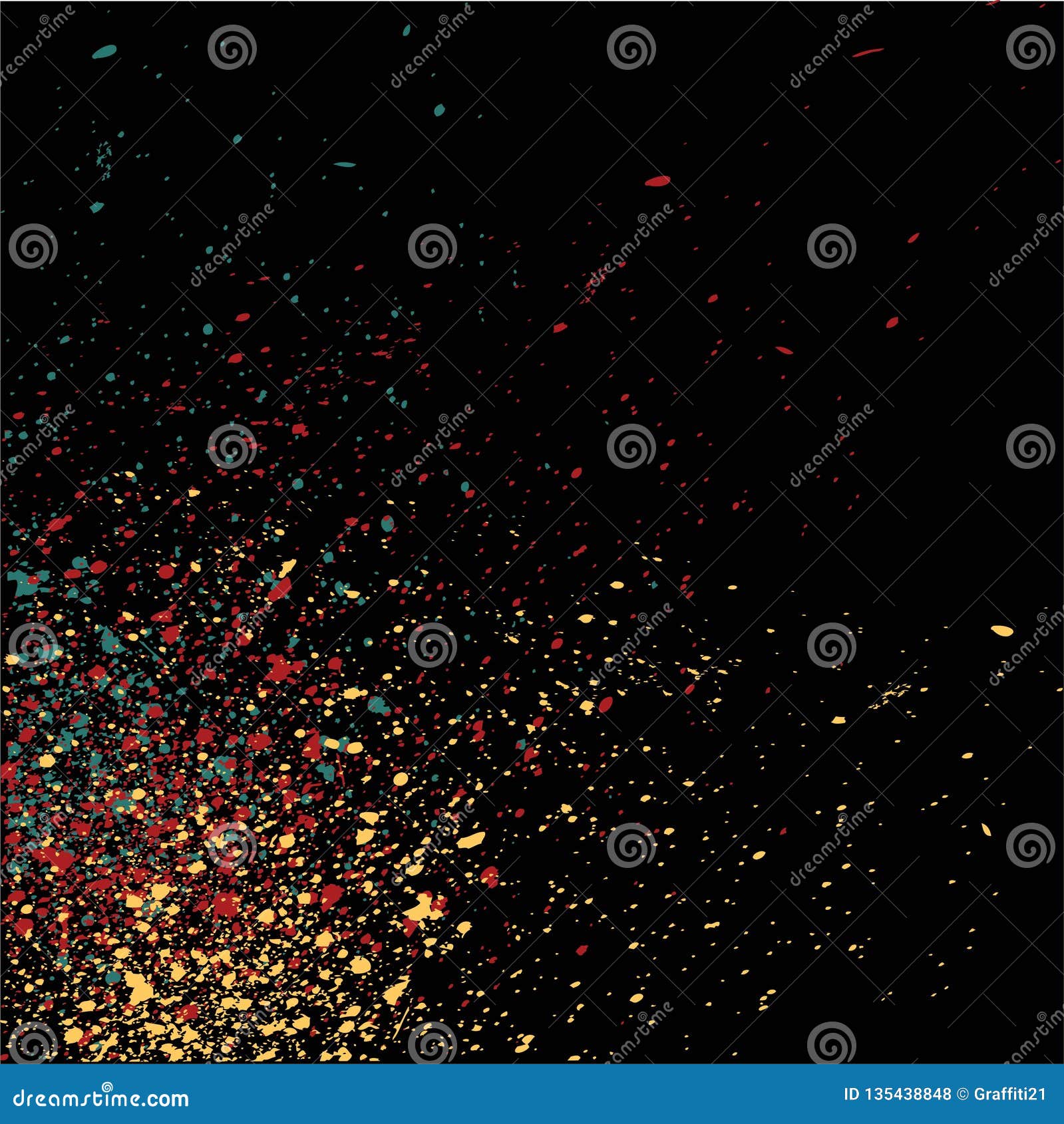 Splatter Color Background and Design. Vector Stock Vector ...