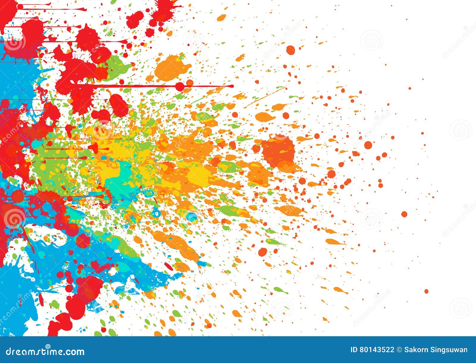 Splatter Color Background. Illustration Background Stock Vector ...