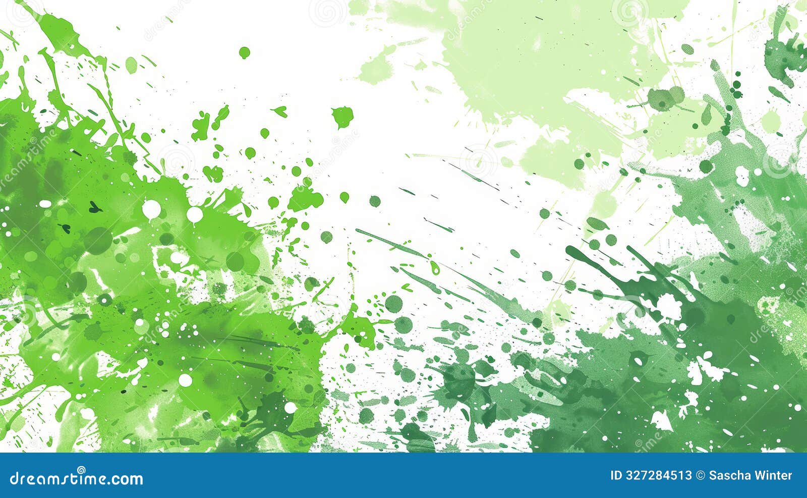Splatter Ink Atmosphere Diagram in White and Green. Generative AI Stock ...