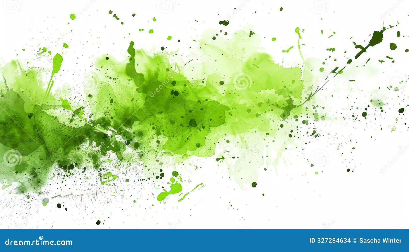 Splatter Ink Atmosphere Diagram in White and Green. Generative AI Stock ...