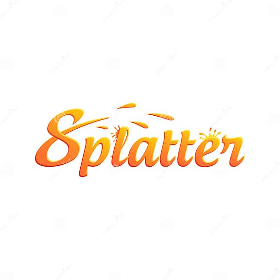 Splatter Logo Stylish Word Mark Logo Stock Vector - Illustration of ...