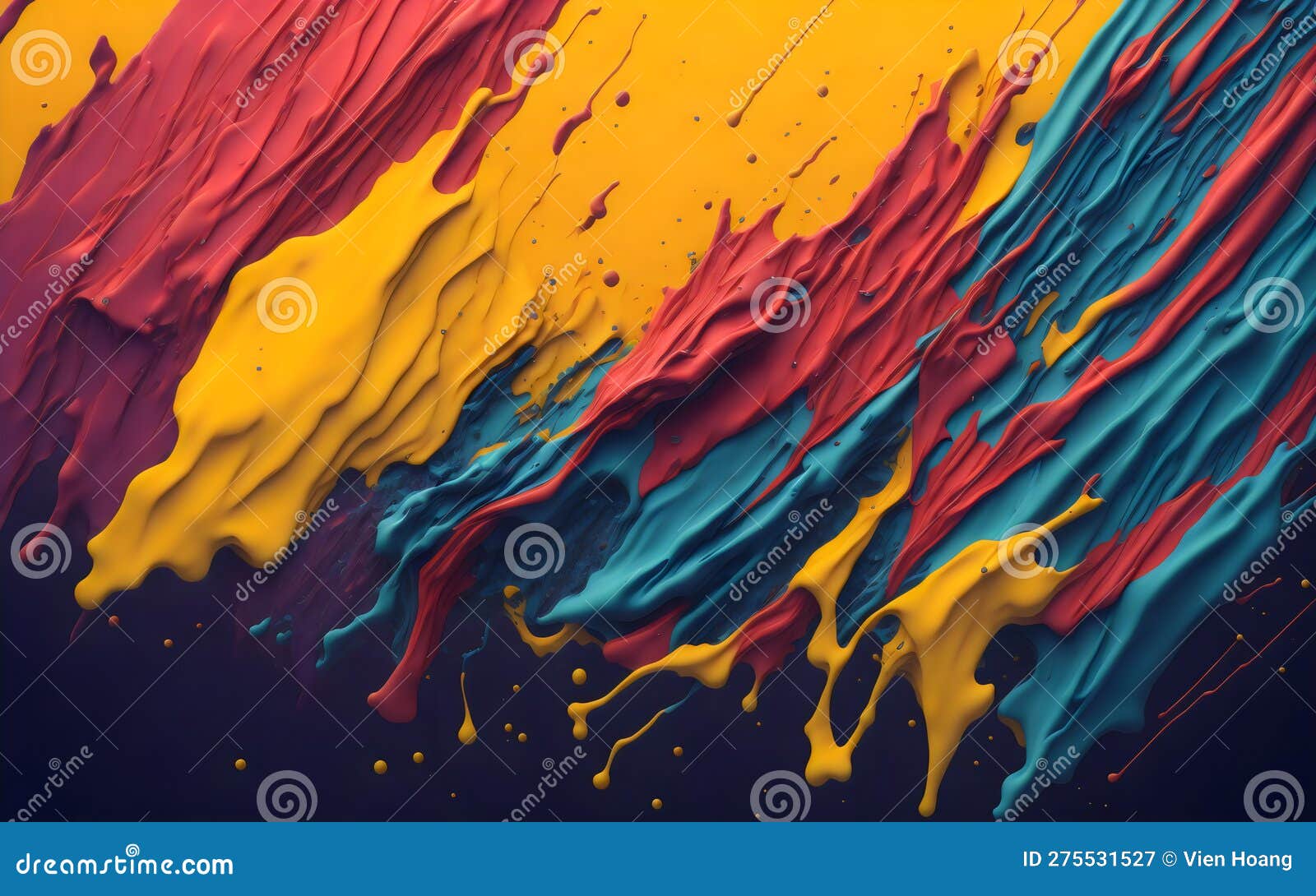 Splatter Paint Rainbow Art stock illustration. Illustration of craft ...