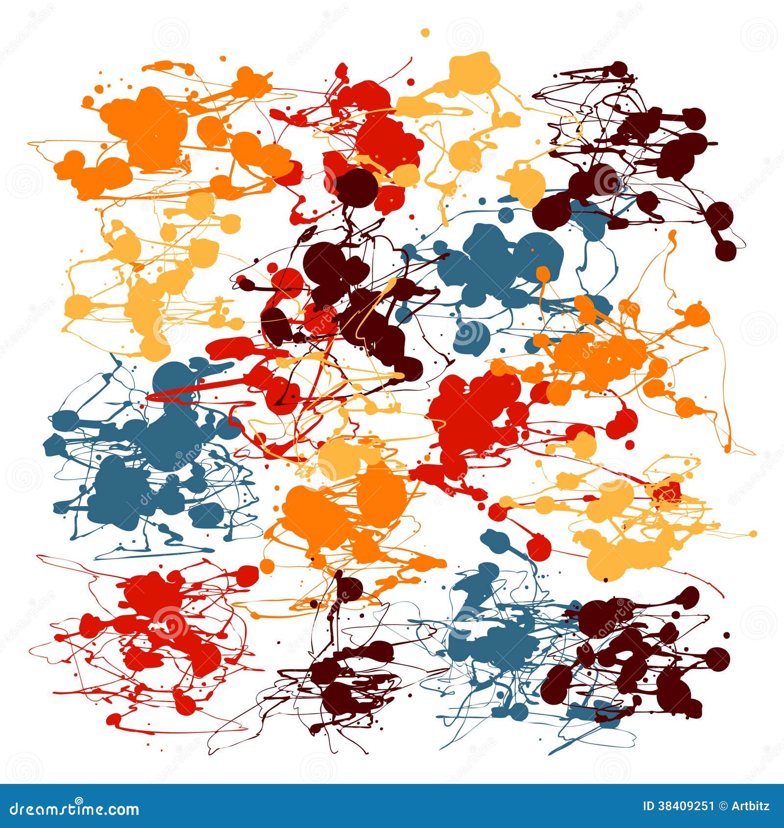 Splatter Paint Vector stock illustration. Illustration of colorful ...