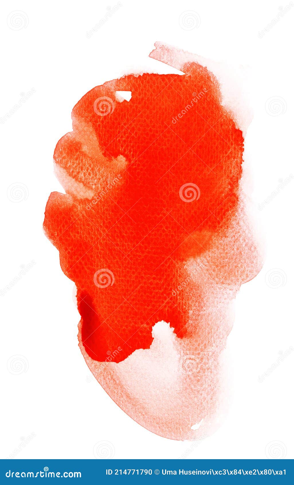 A Splatter of Red Watercolor Stock Illustration - Illustration of ...