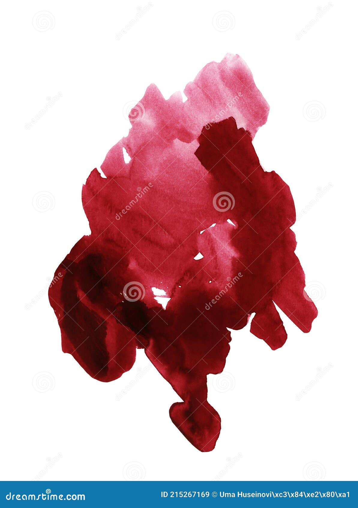 A Splatter of Red Watercolor Stock Illustration - Illustration of ...