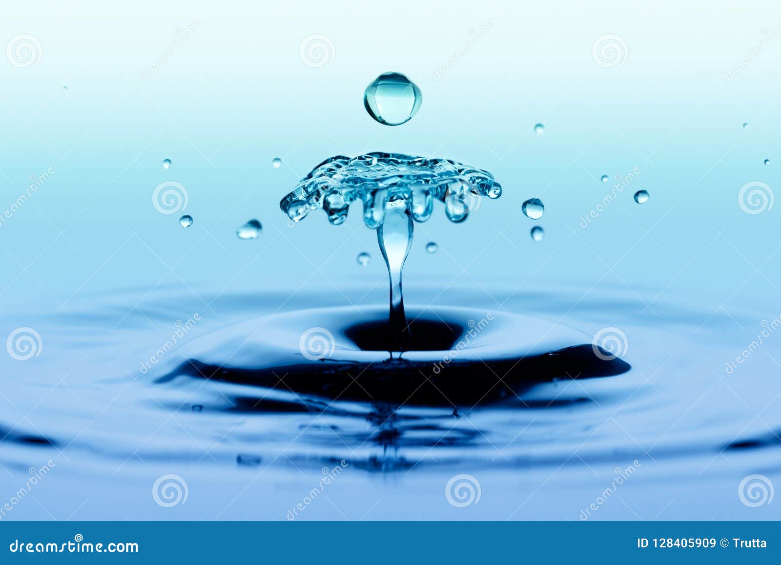 Splatter and Splash - Collision Effect of Two Falling Water Drop Stock ...