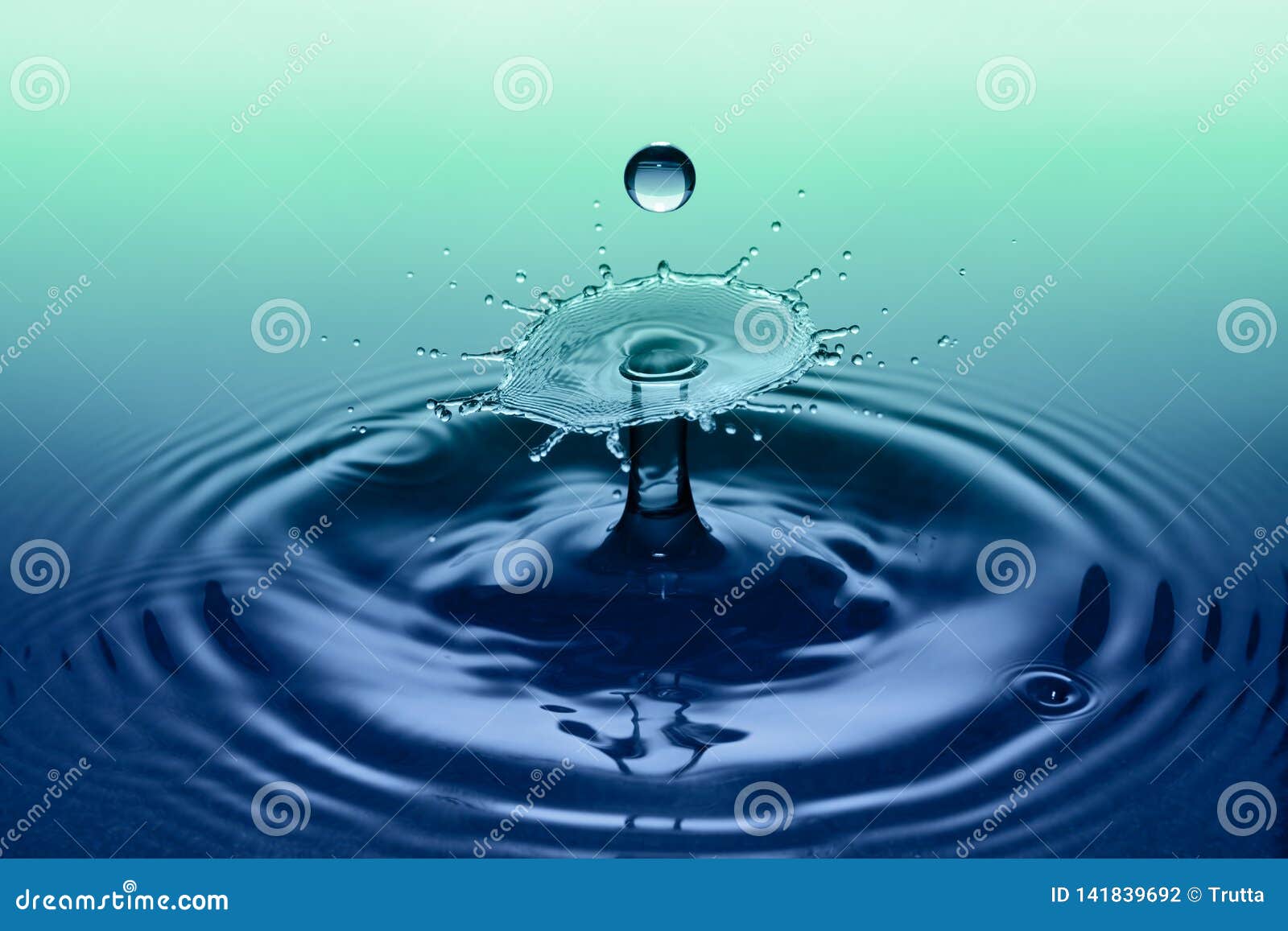 Splatter and Splash - Collision Effect of Two Falling Water Drop Stock ...