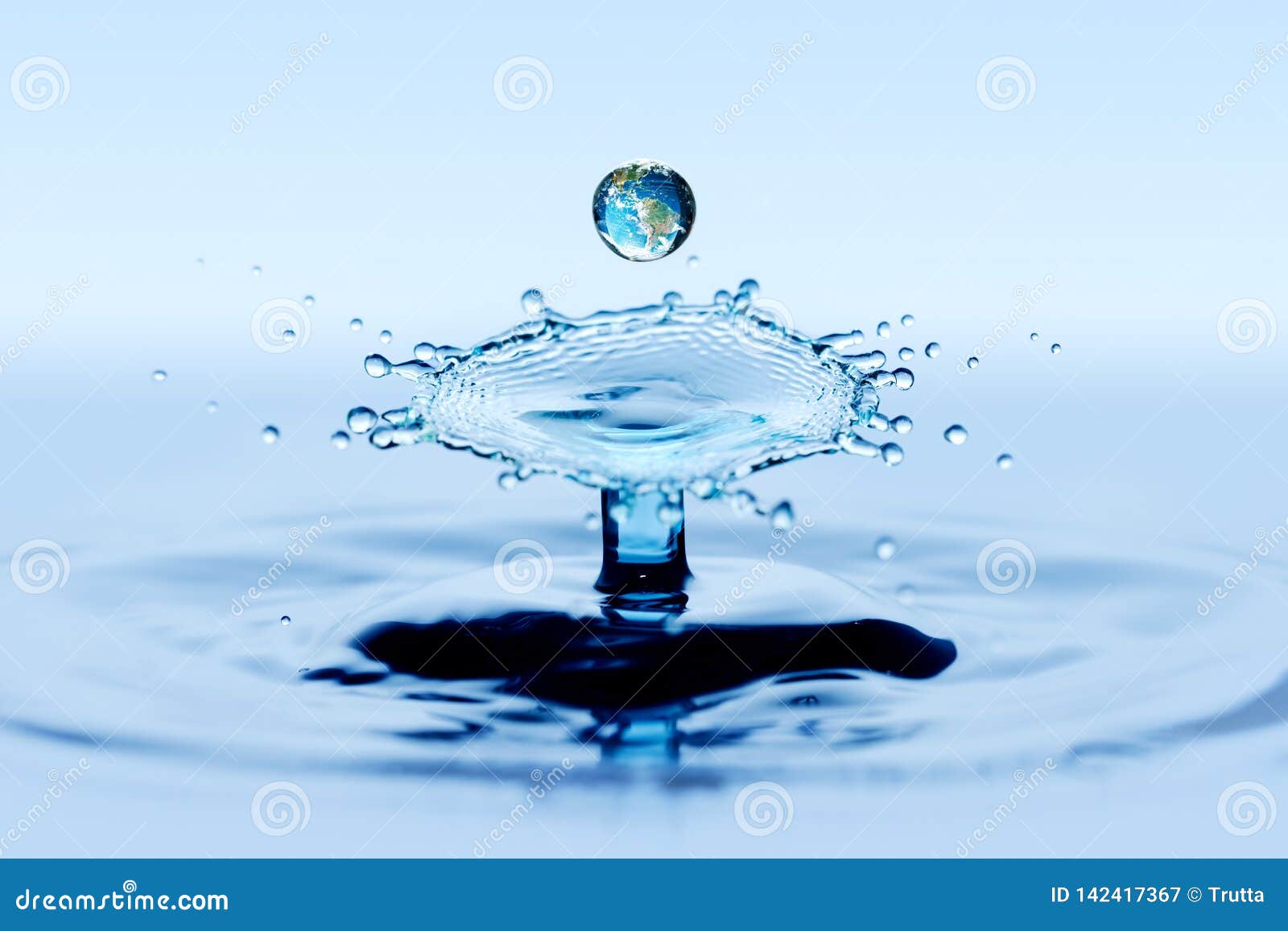 Splatter and Splash - Collision Effect of Two Falling Water Drop Stock ...