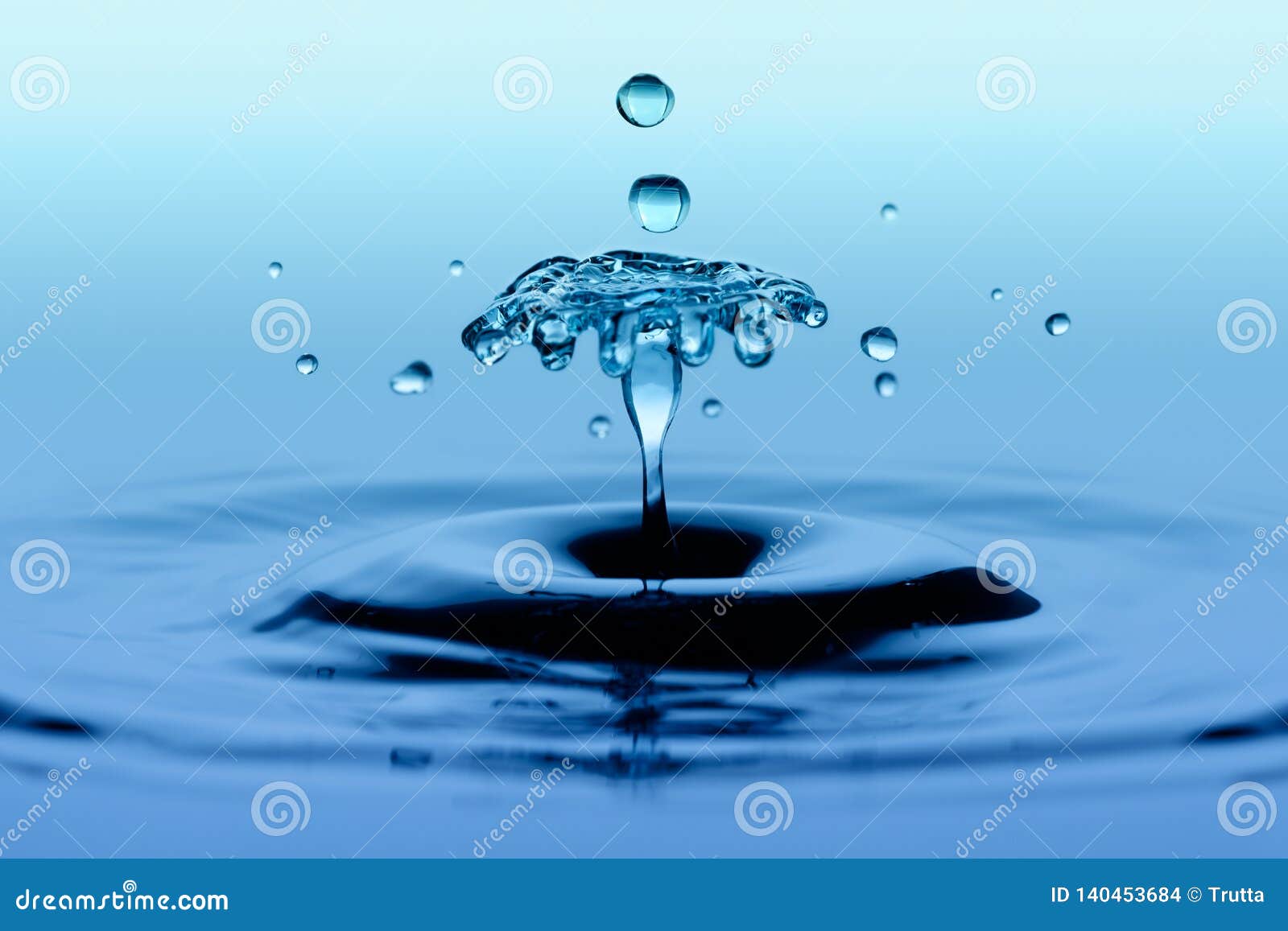 Splatter and Splash - Collision Effect of Two Falling Water Drop Stock ...