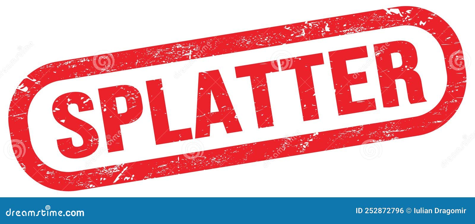 SPLATTER, Text Written on Red Stamp Sign Stock Illustration ...