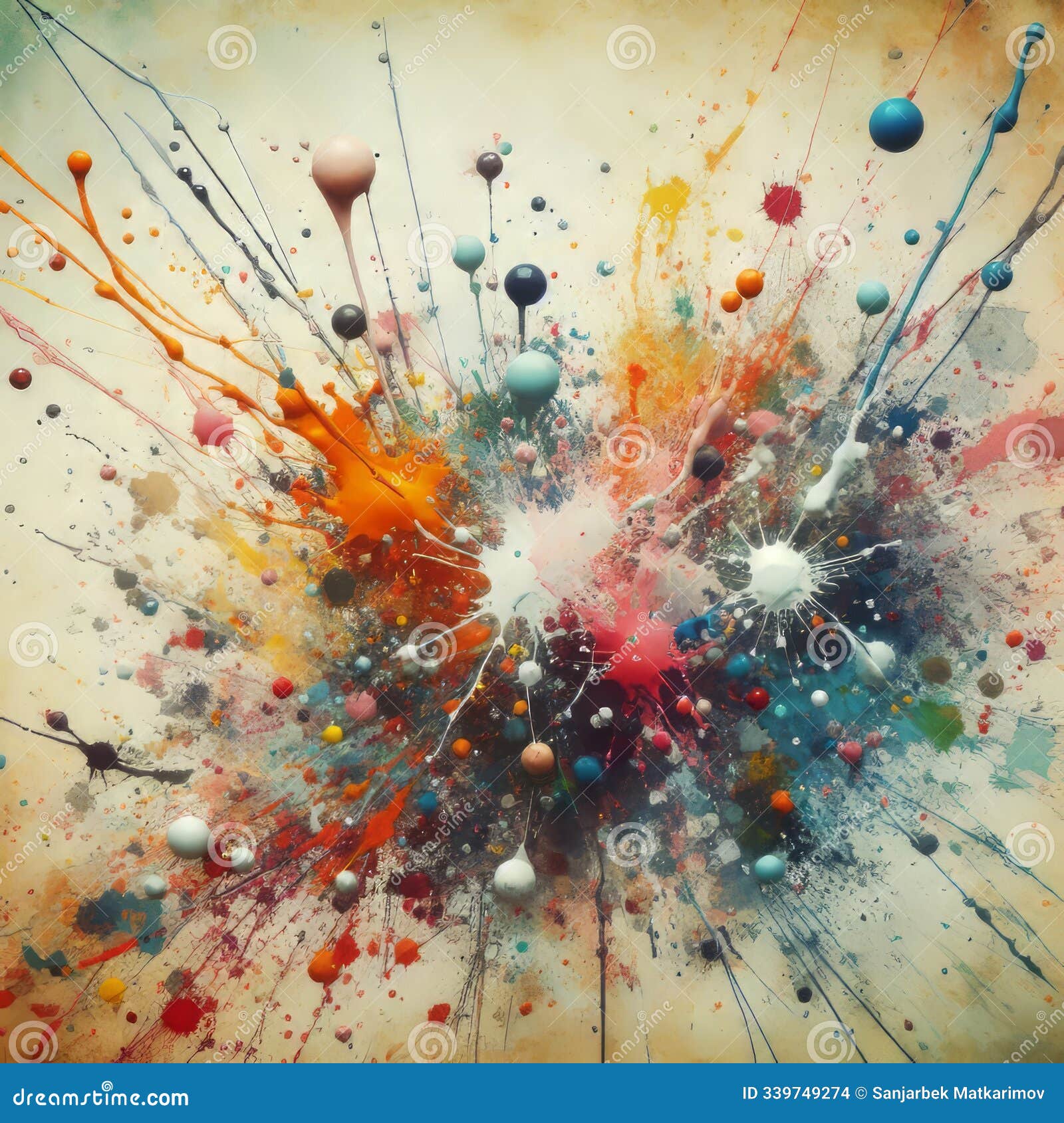 Splatter with Texture Overlay Adding a Texture Like Canvas Wood Stock ...