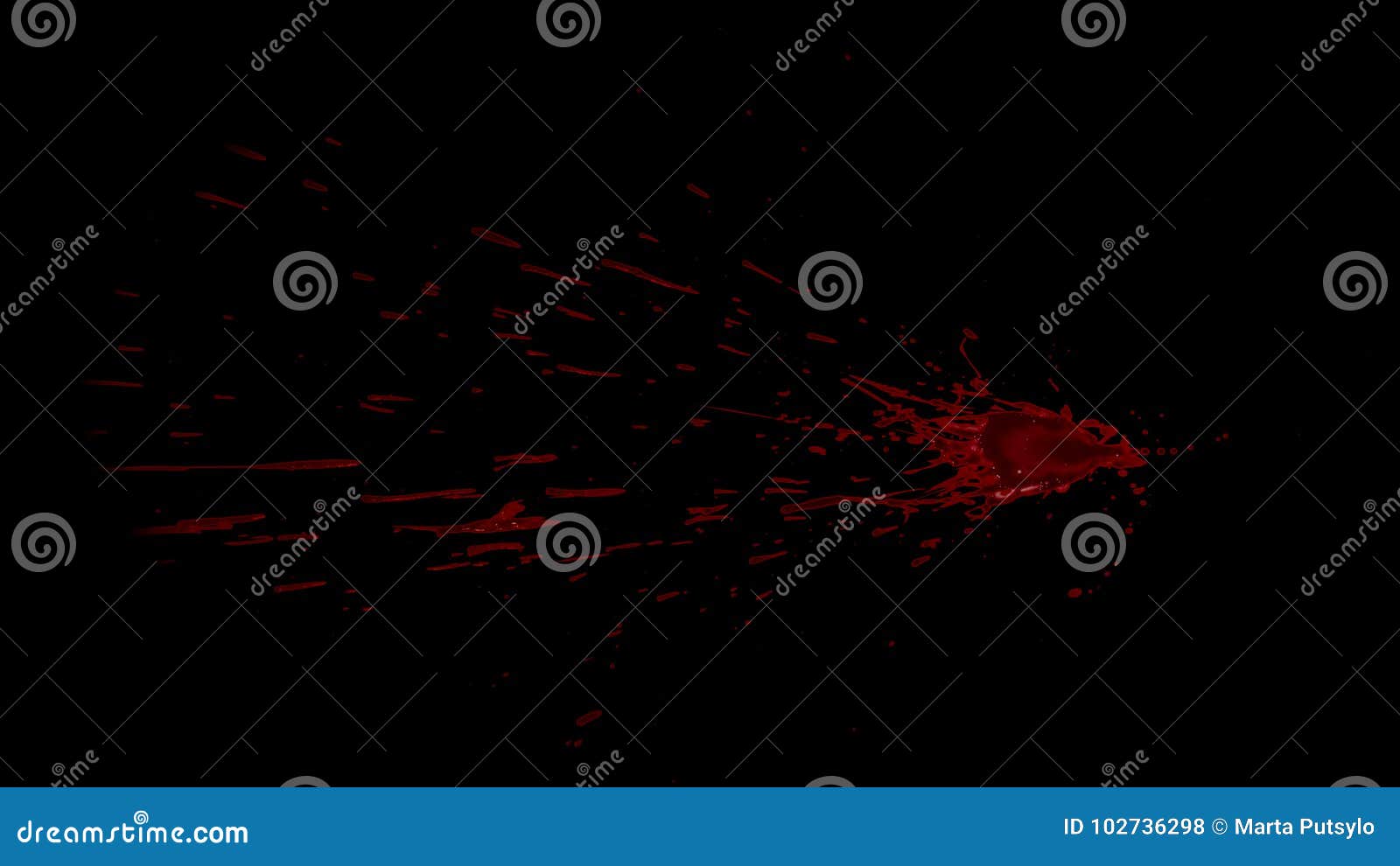 Splattered Blood Element stock photo. Image of isolated - 102736298