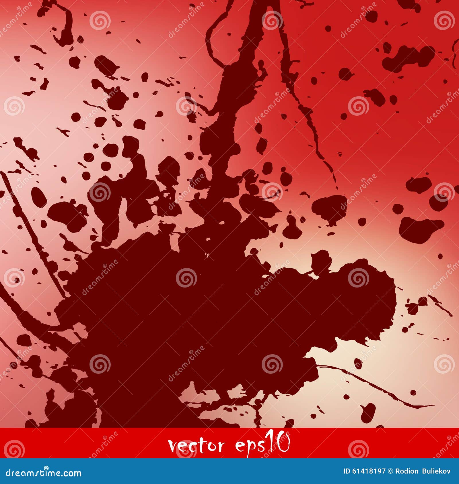 Splattered blood stains stock vector. Illustration of dirt - 61418197
