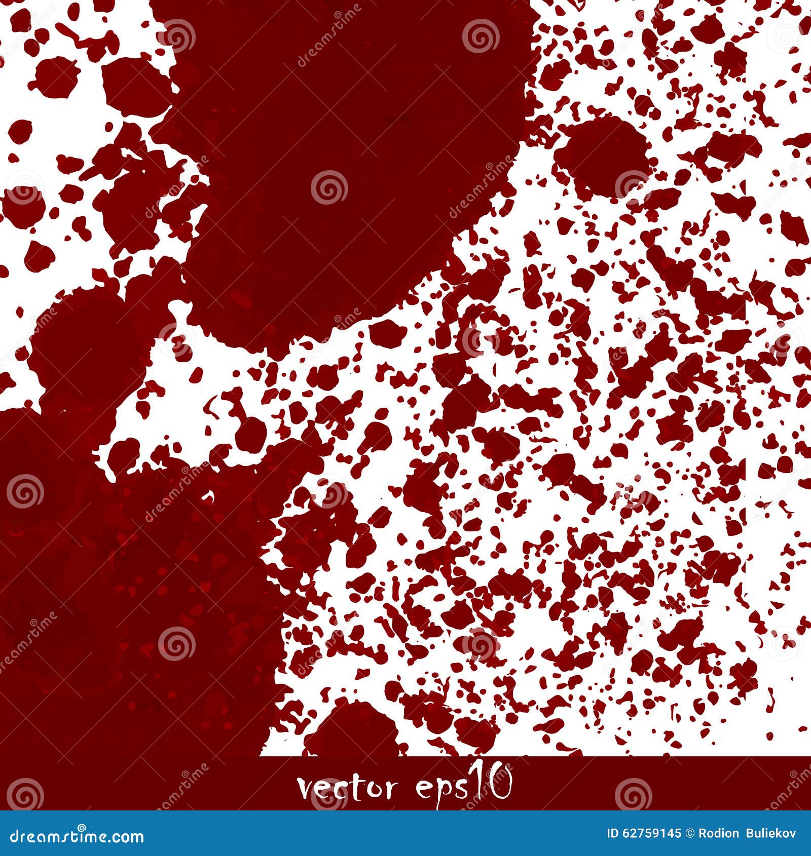 Splattered blood stains stock vector. Illustration of droplet - 62759145