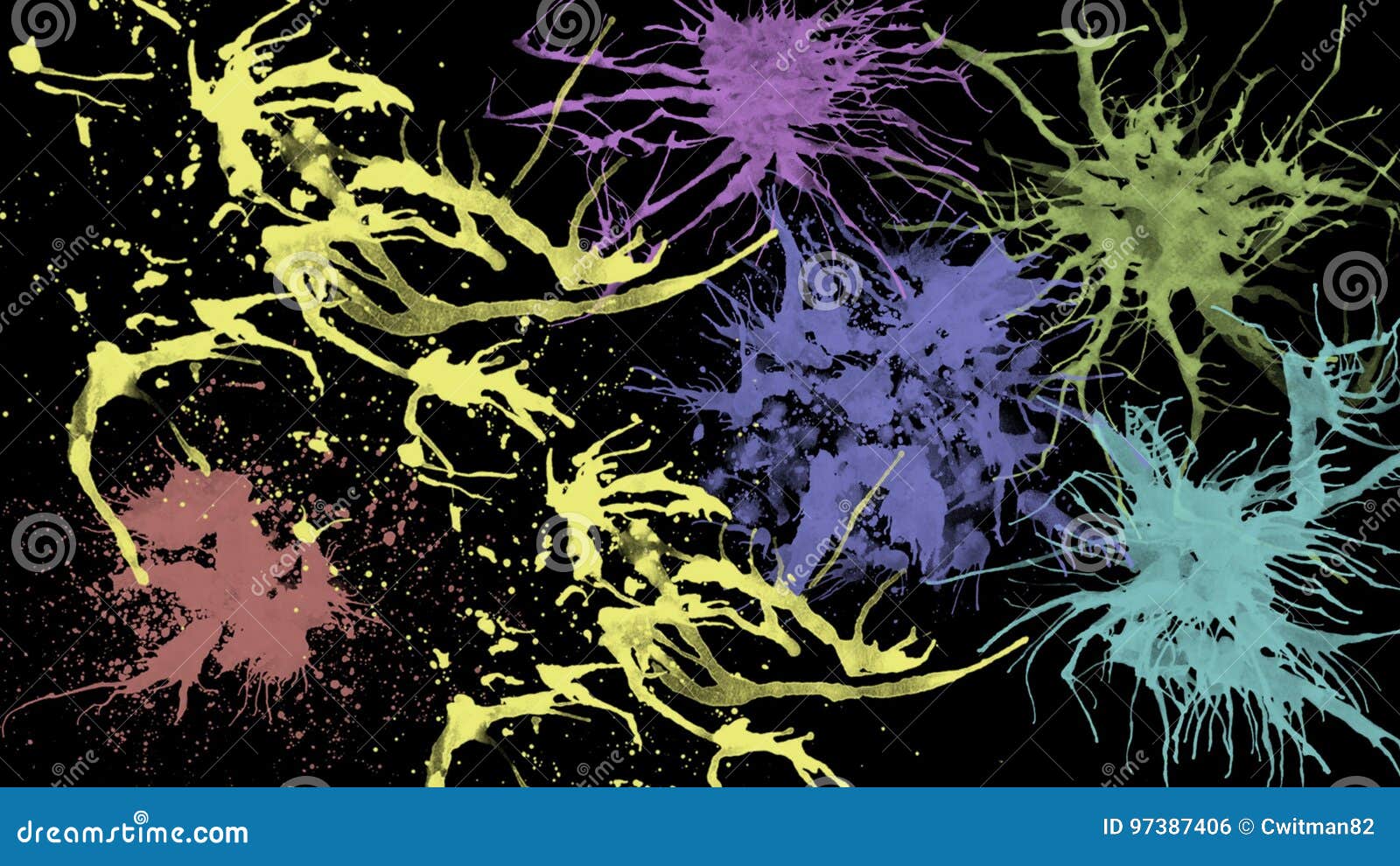 Splattered paint stock illustration. Illustration of splattered - 97387406