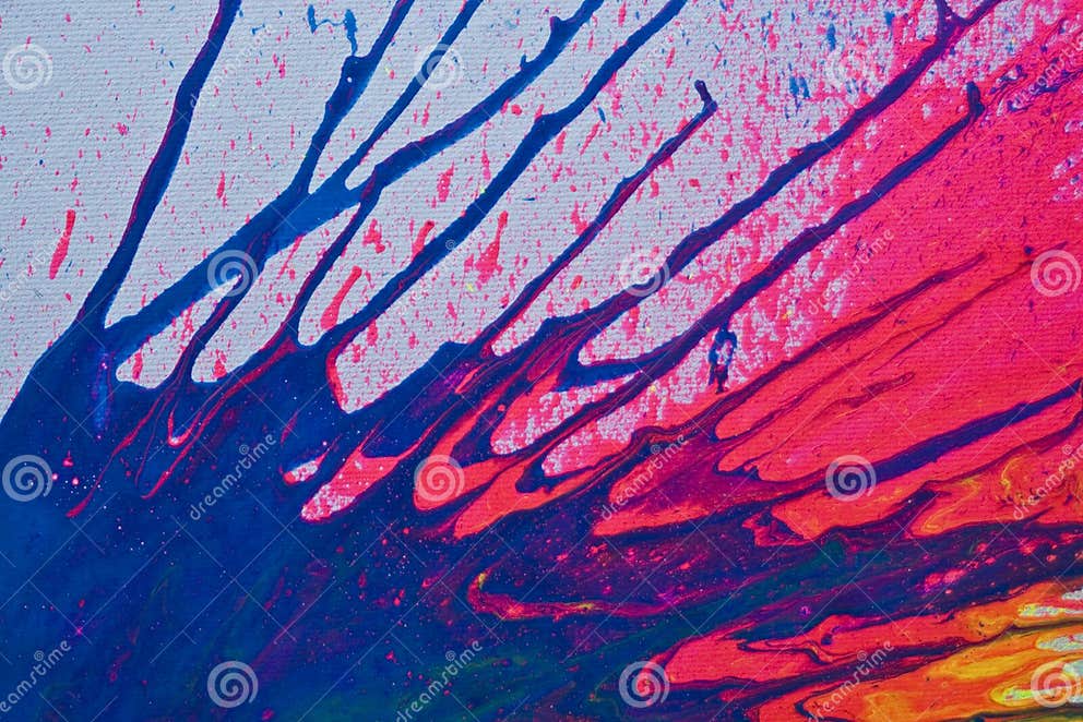 Splattered Paint on Canvas stock photo. Image of mess - 18192342
