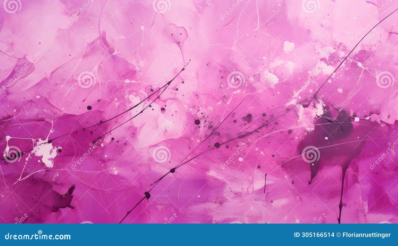 Fuchsia Splattered Paint on Canvas. Creative Presentation Background ...