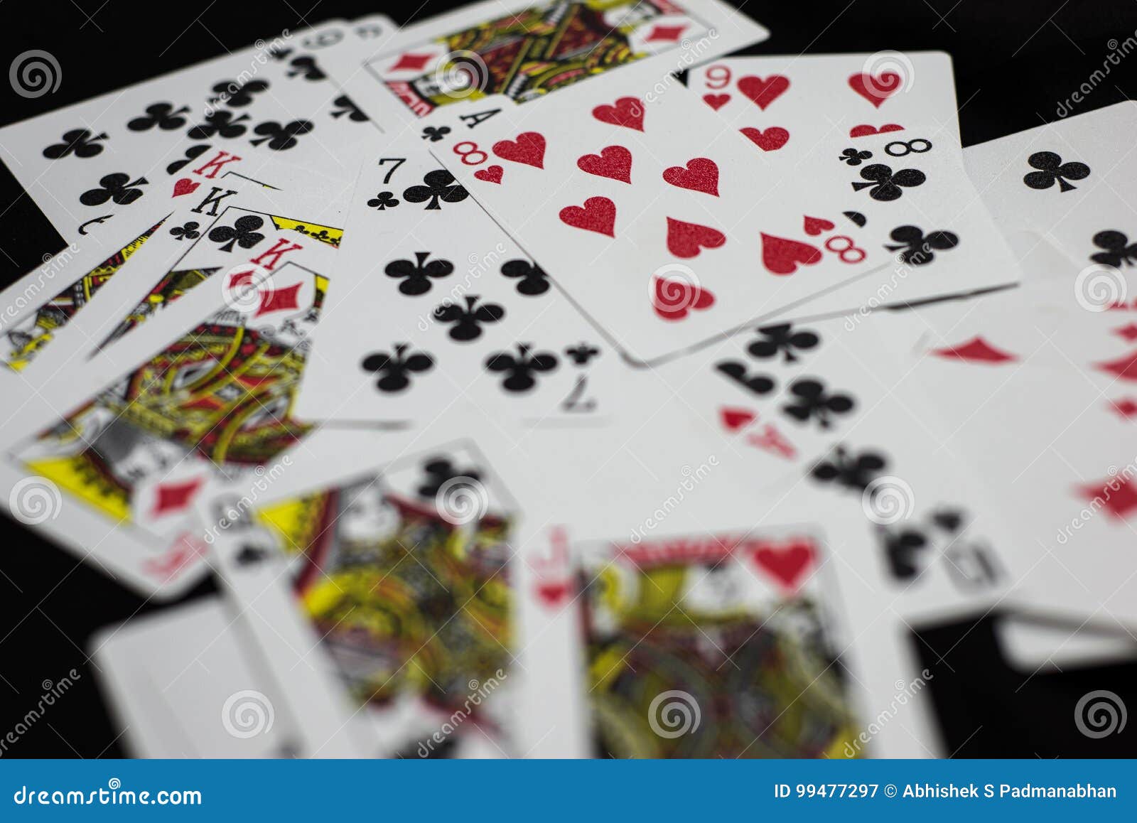 Splattered Playing Cards stock image. Image of plastic - 99477297