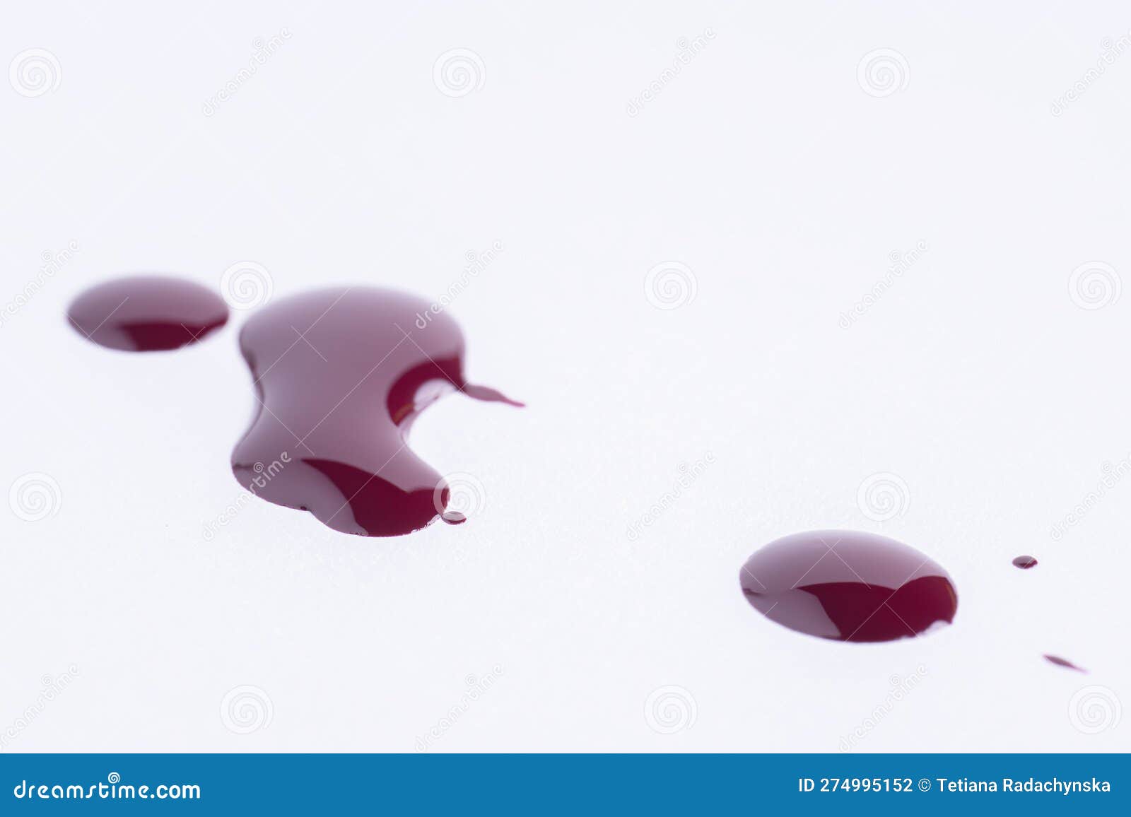 Splattered Red Paint on White Background. Splash of Red Nail Polish ...