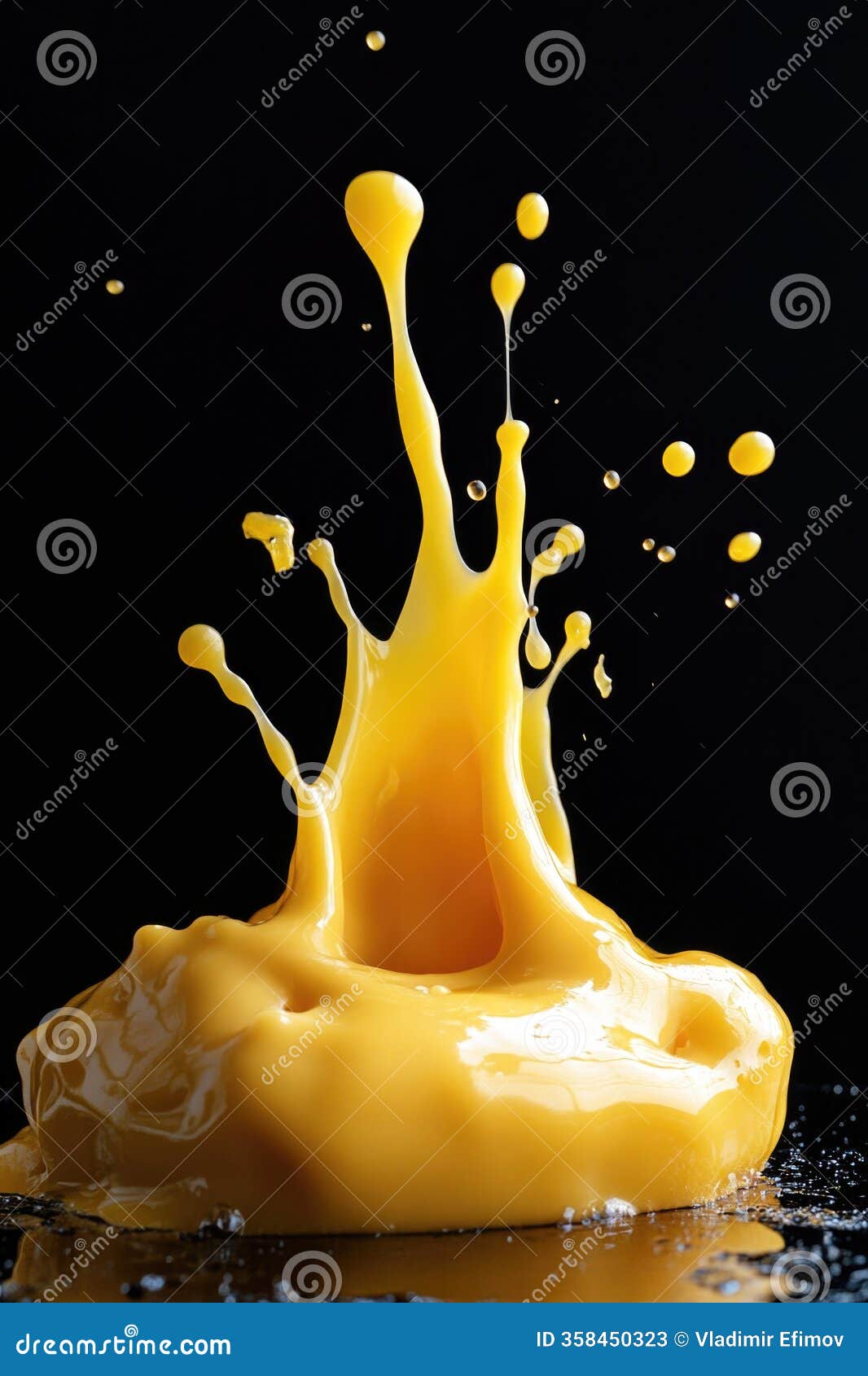 Splattered Yellow Paint stock illustration. Illustration of splatter ...