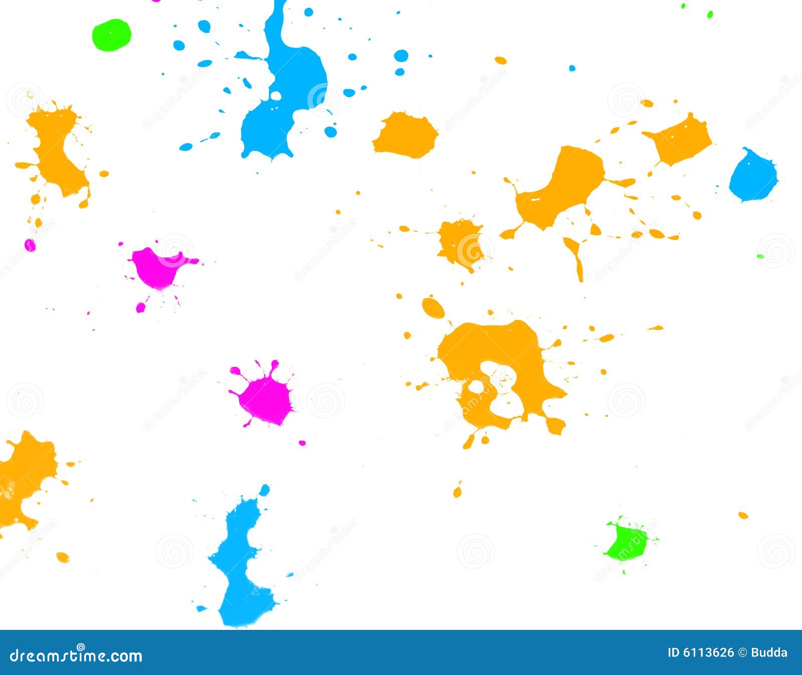 Splatters Dell'inchiostro Di Colore Fotografia Stock - Immagine di ...