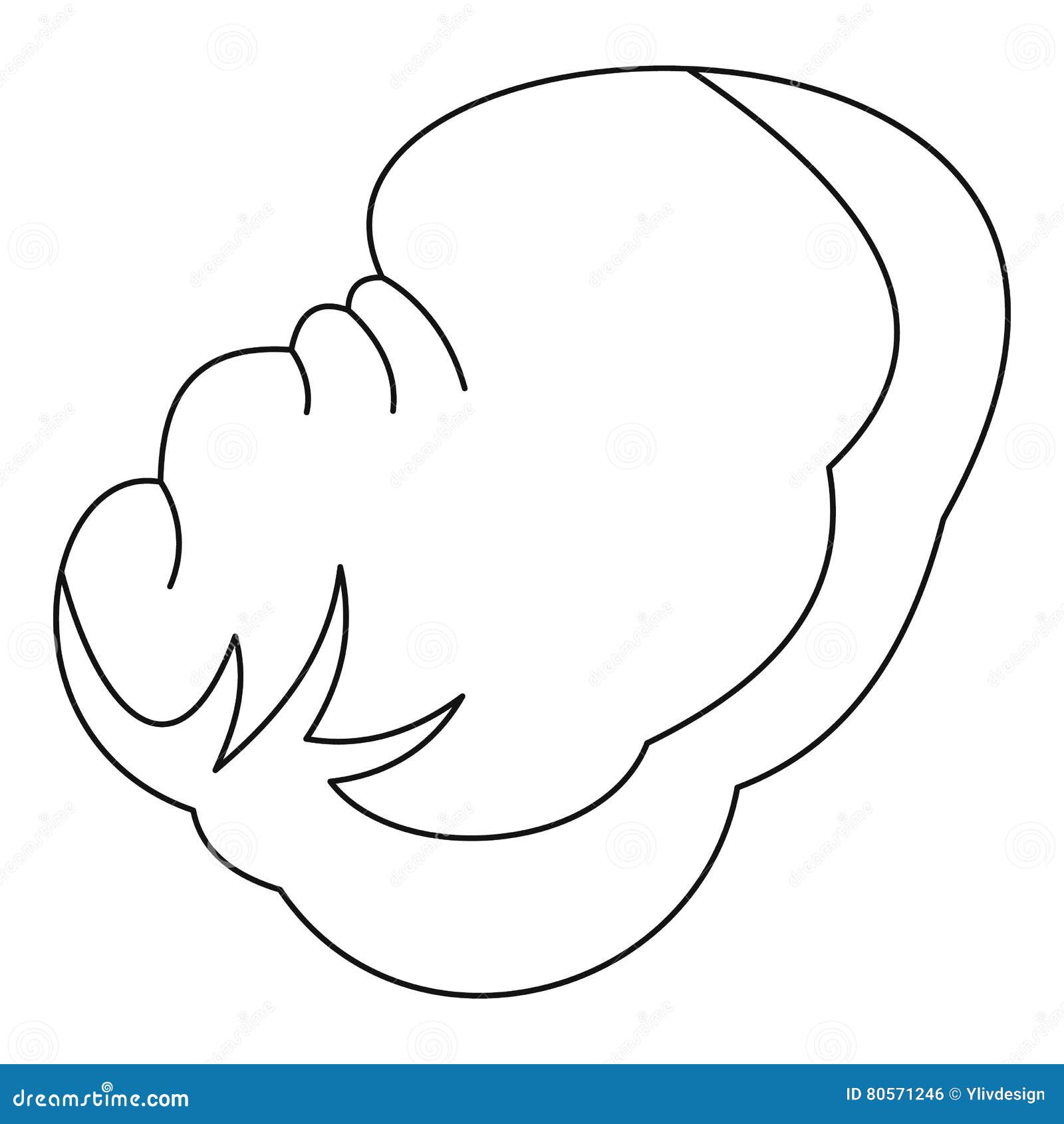 Spleen icon, outline style stock vector. Illustration of immune - 80571246