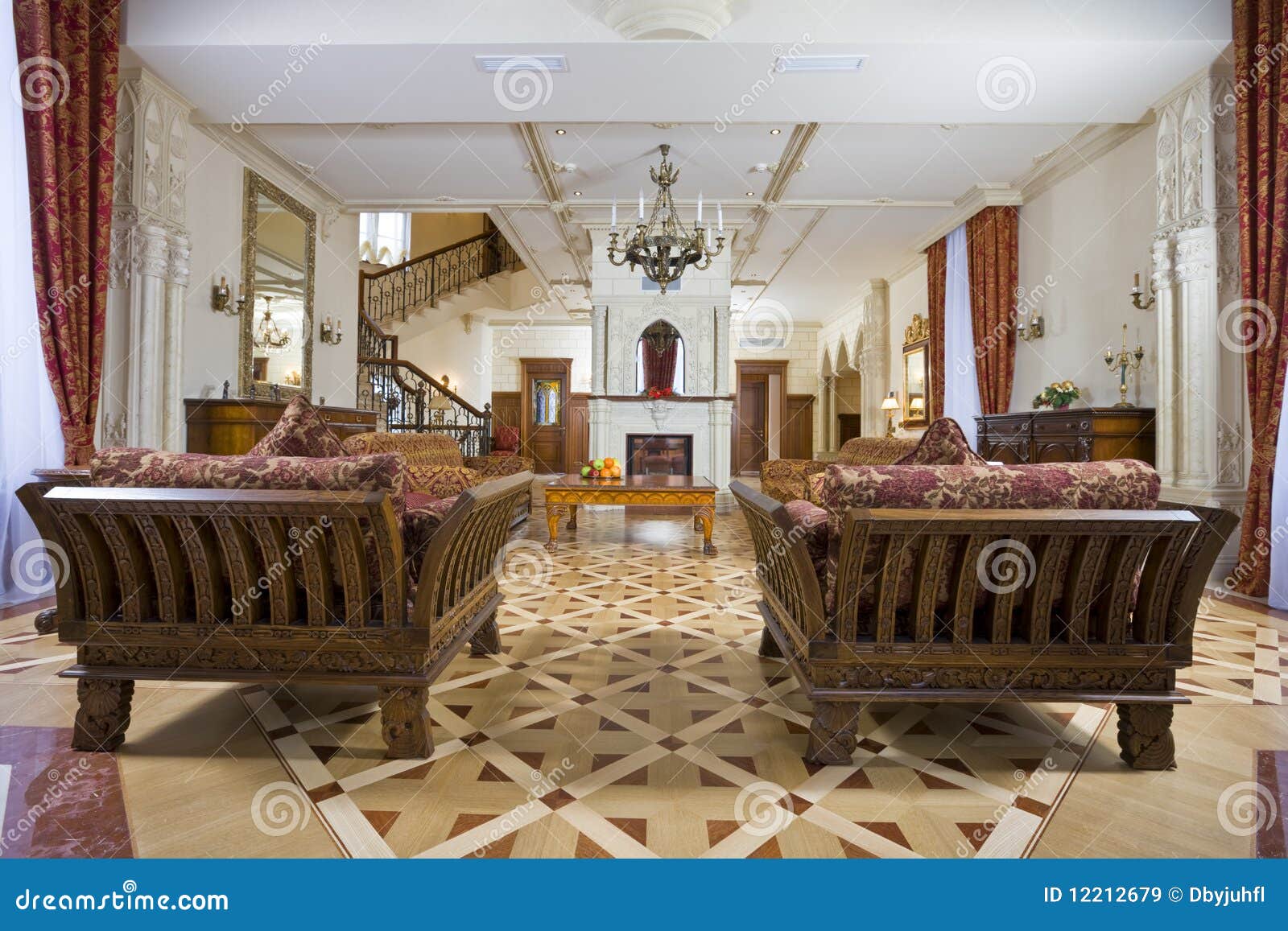 Splendid drawing room stock image. Image of floor, internal - 12212679