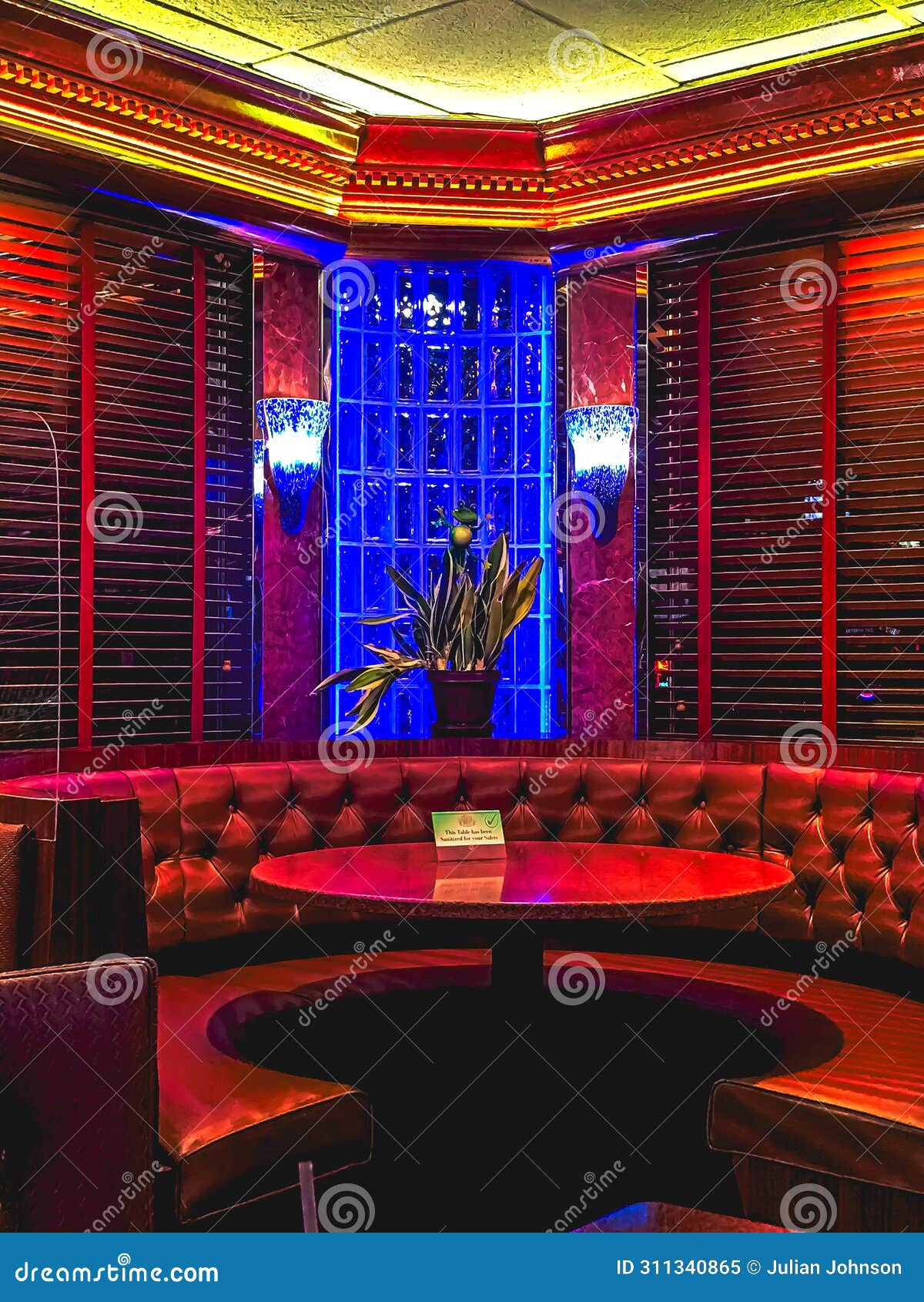 A Splendid Night Out at a Restaurant. Stock Image - Image of blue ...