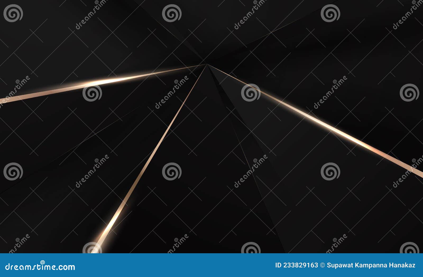 Splendor of Black Gold Poster on Abstract Background Stock Illustration ...