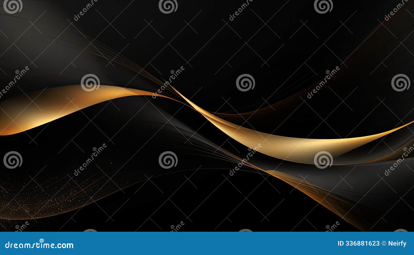 The Splendor of Luxury Black Gold Abstract Background. Stock ...
