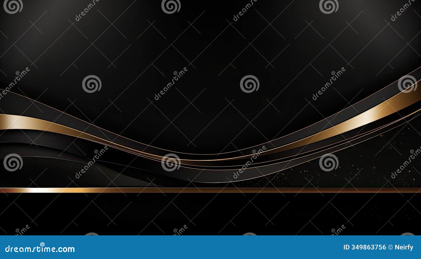The Splendor of Luxury Black Gold Abstract Background. Stock ...