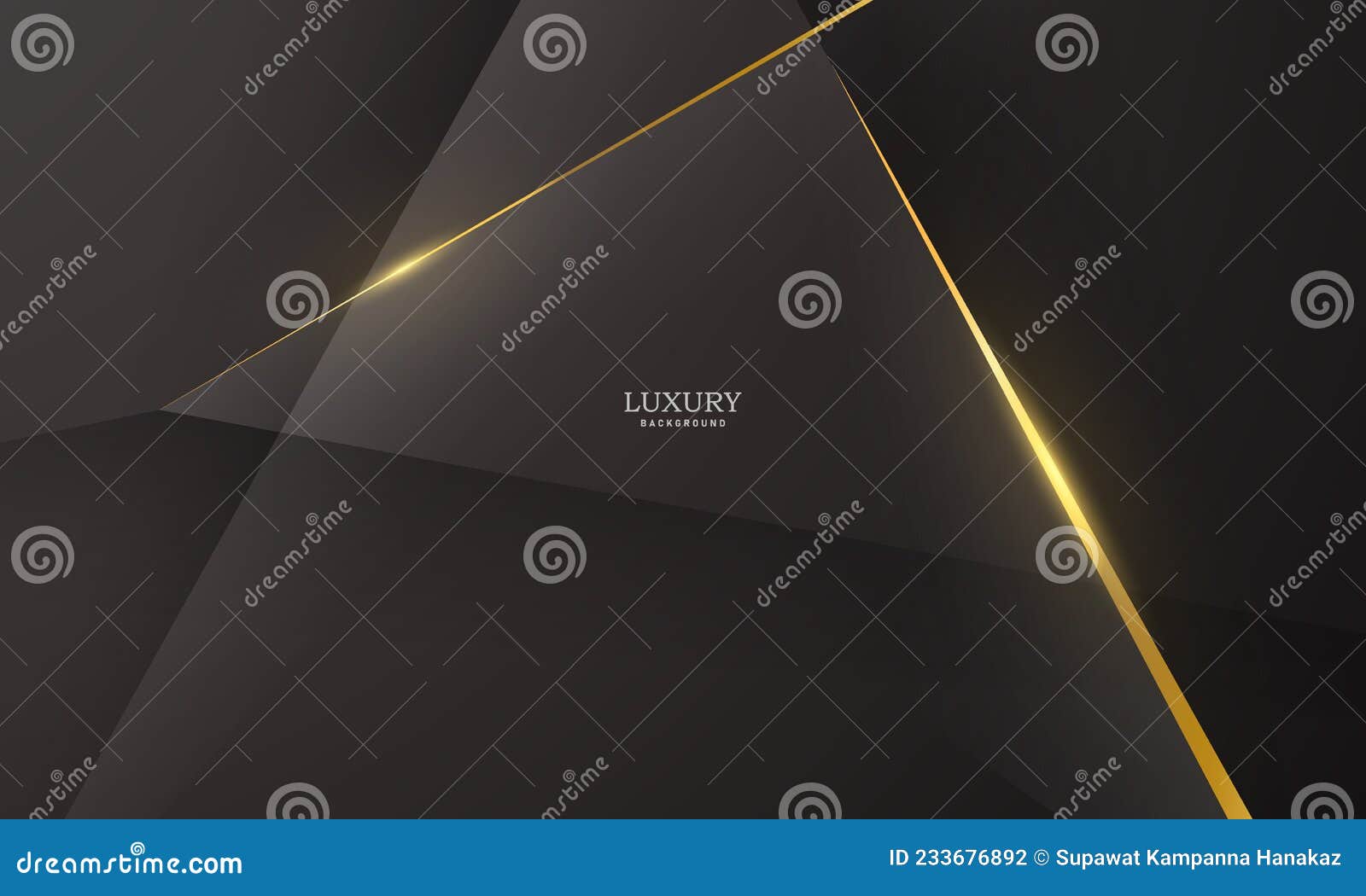 The Splendor of Luxury Black Gold Poster on Abstract Stock Illustration ...