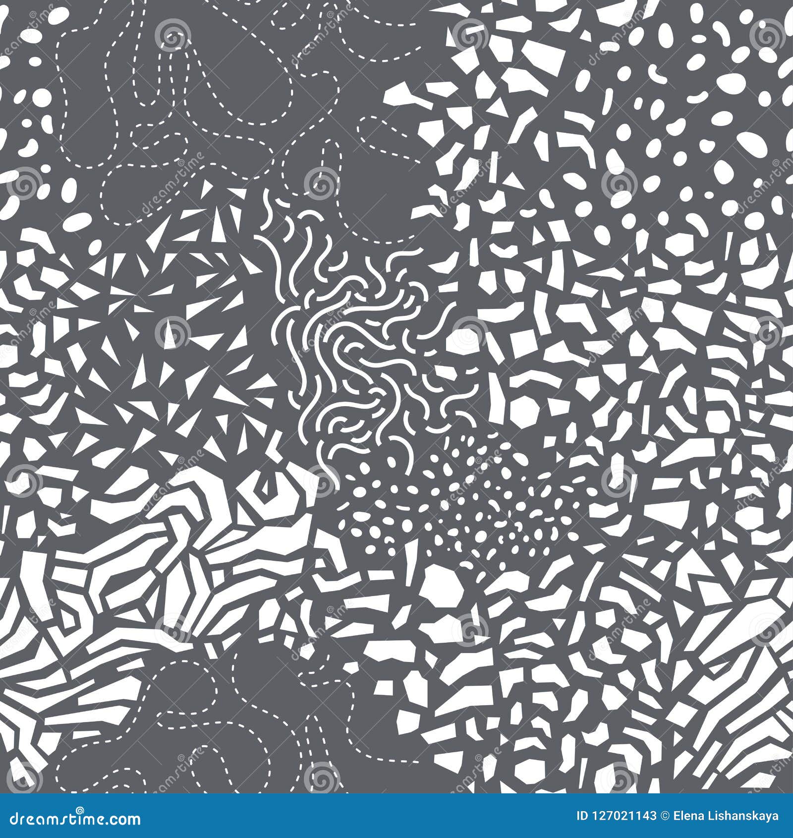 Spliced Geometric Pattern stock vector. Illustration of decor - 127021143