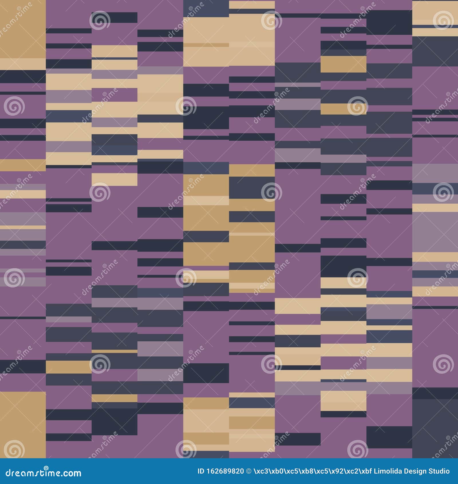 Spliced Stripe Geometric Variegated Background. Seamless Pattern with ...