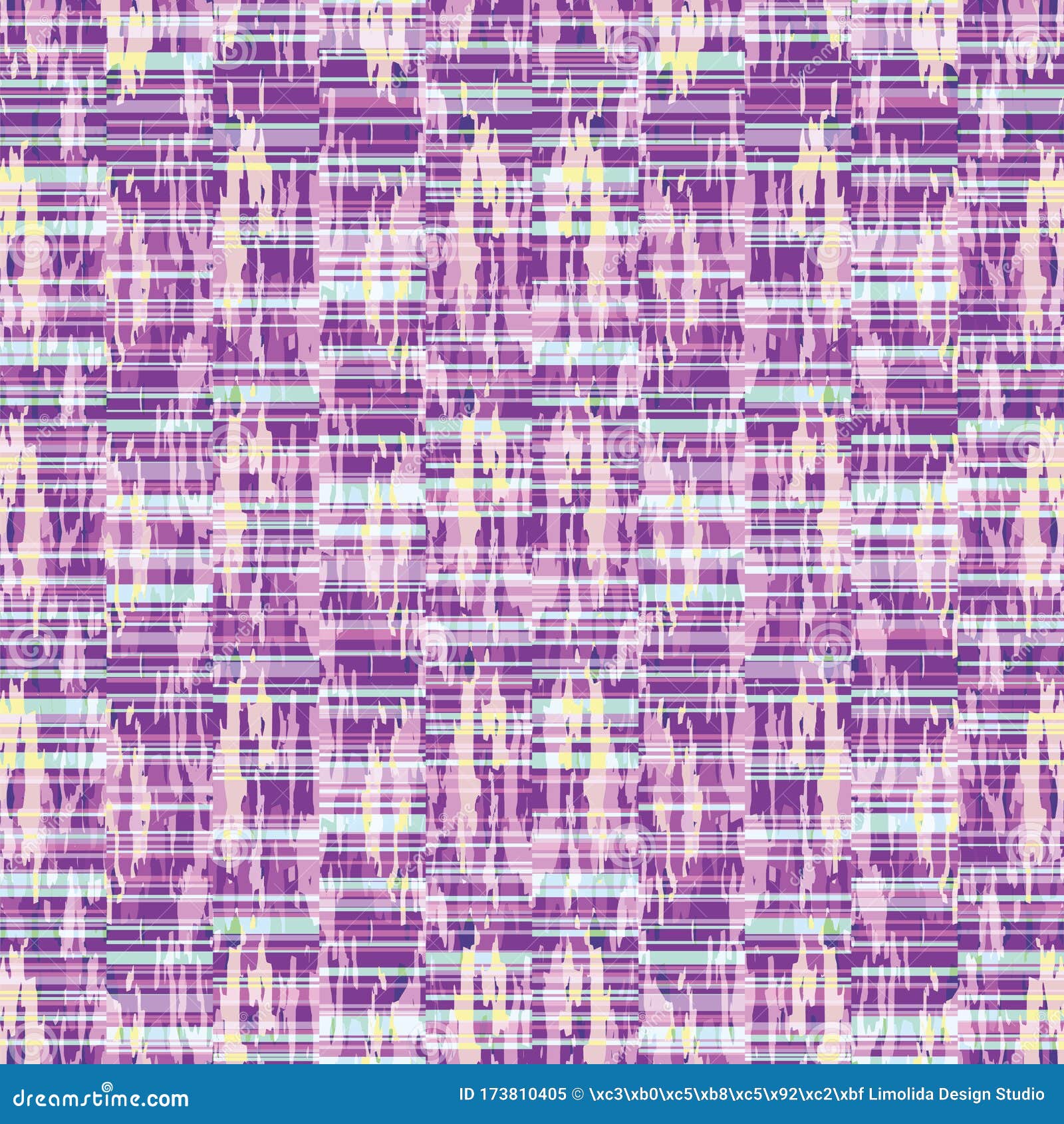 Spliced Stripe Geometric Variegated Background. Seamless Pattern with ...