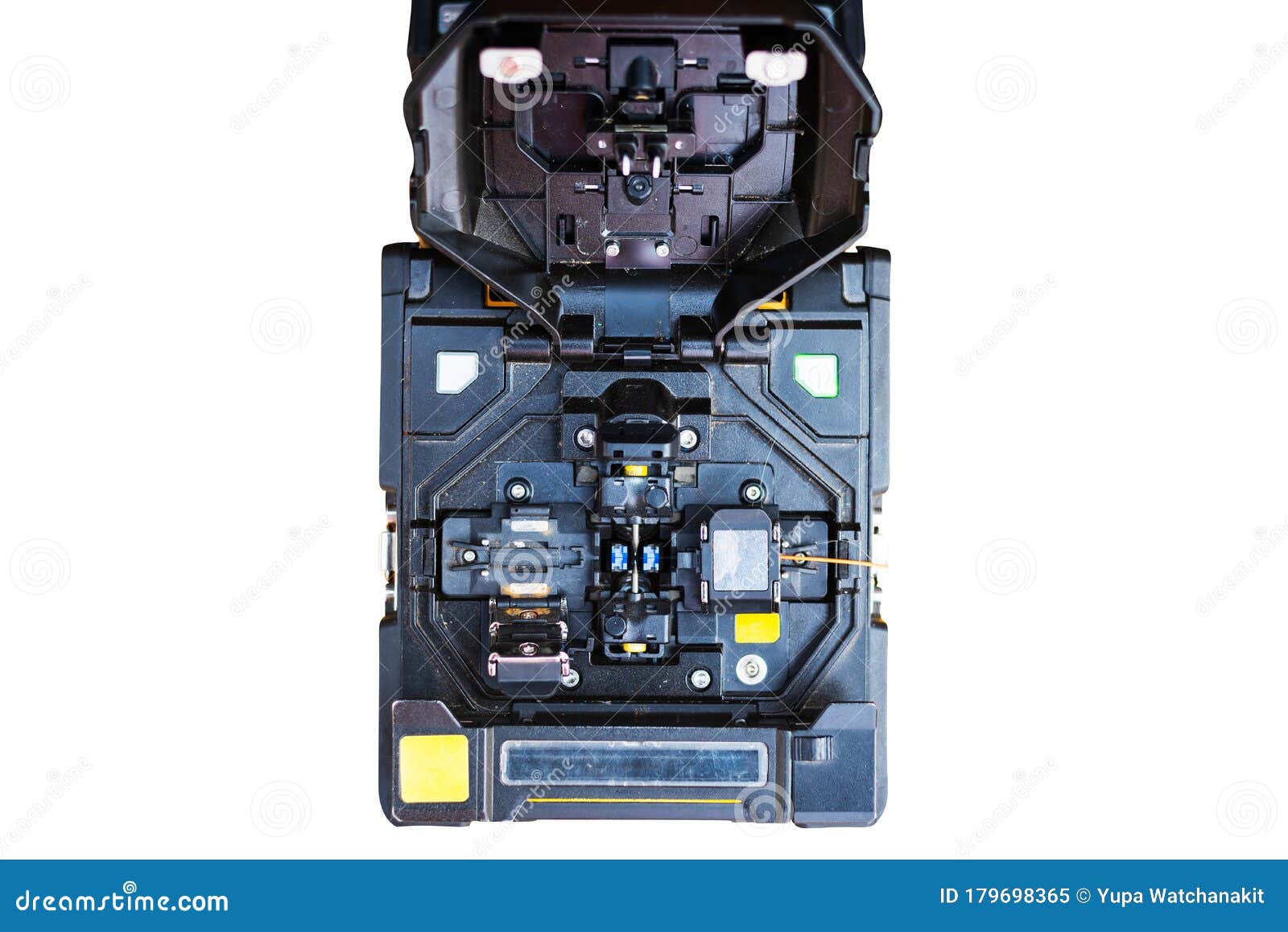 Splicing Machine for Fusion Splice a Fiber Optic Cable Stock Image ...